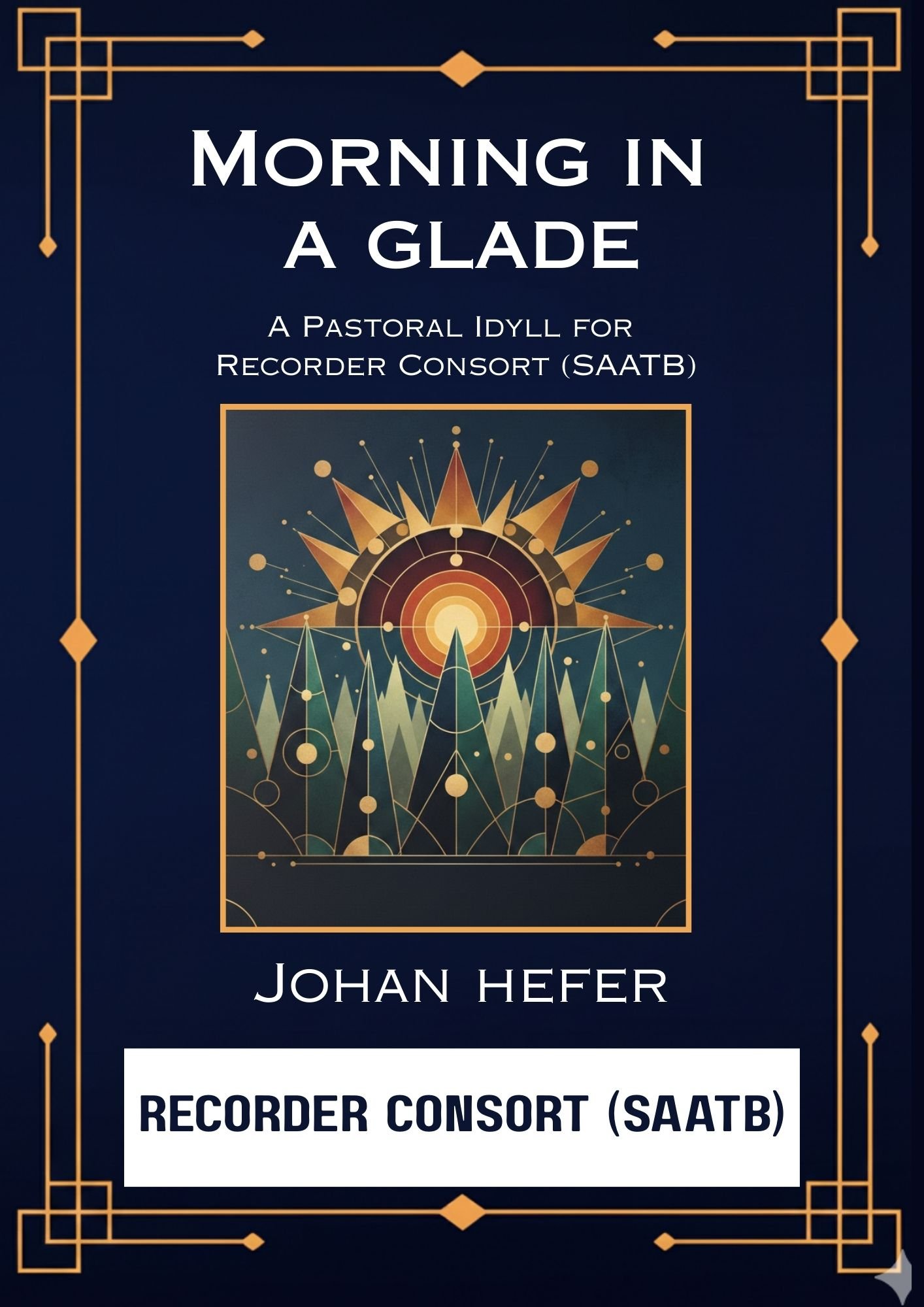Morning in a Glade – A Pastoral Idyll (SAATB Recorder Consort) - Payhip
