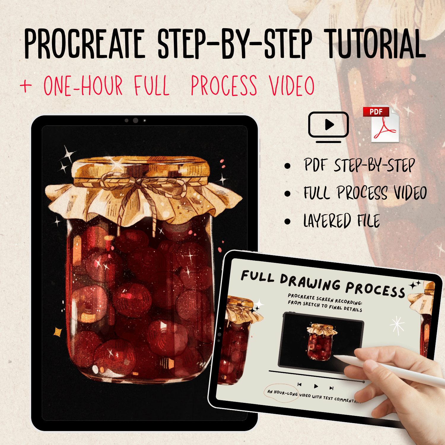 Step-by-Step Procreate Tutorial (PDF 1 Hour Full Time Video!) - Payhip