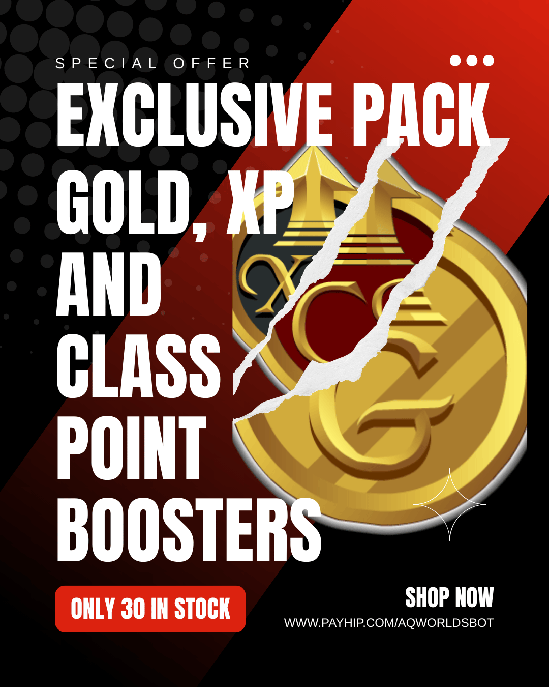 Exclusive - Level up, earn gold and class points. - Payhip