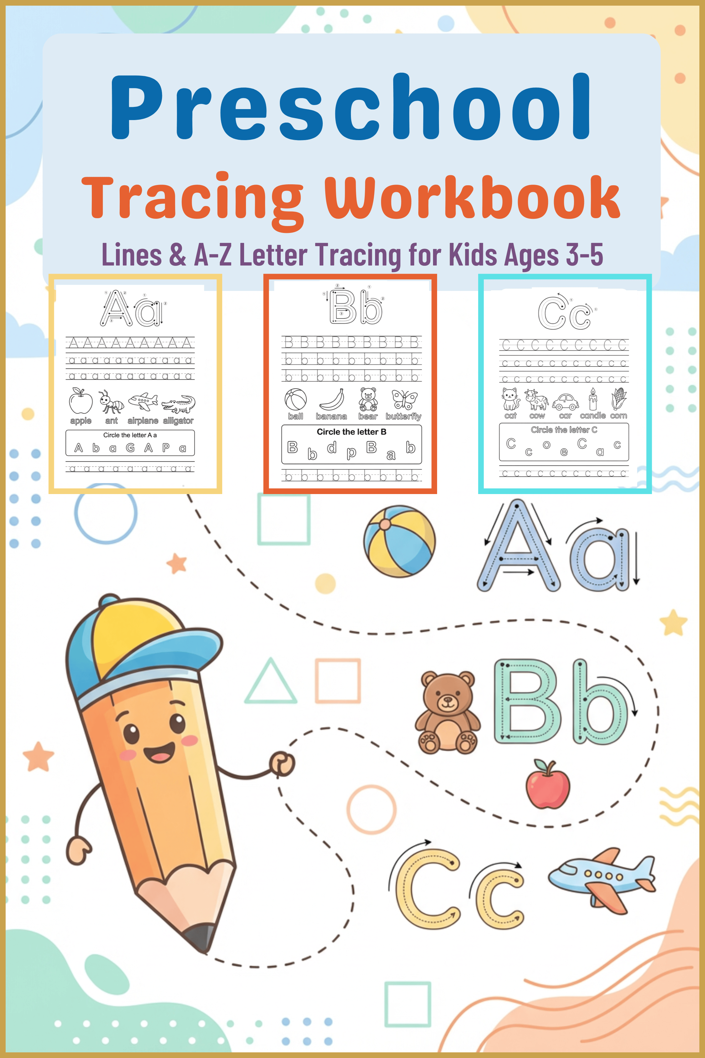 Preschool Tracing Workbook-Lines & A-Z Letter Tracing - Payhip