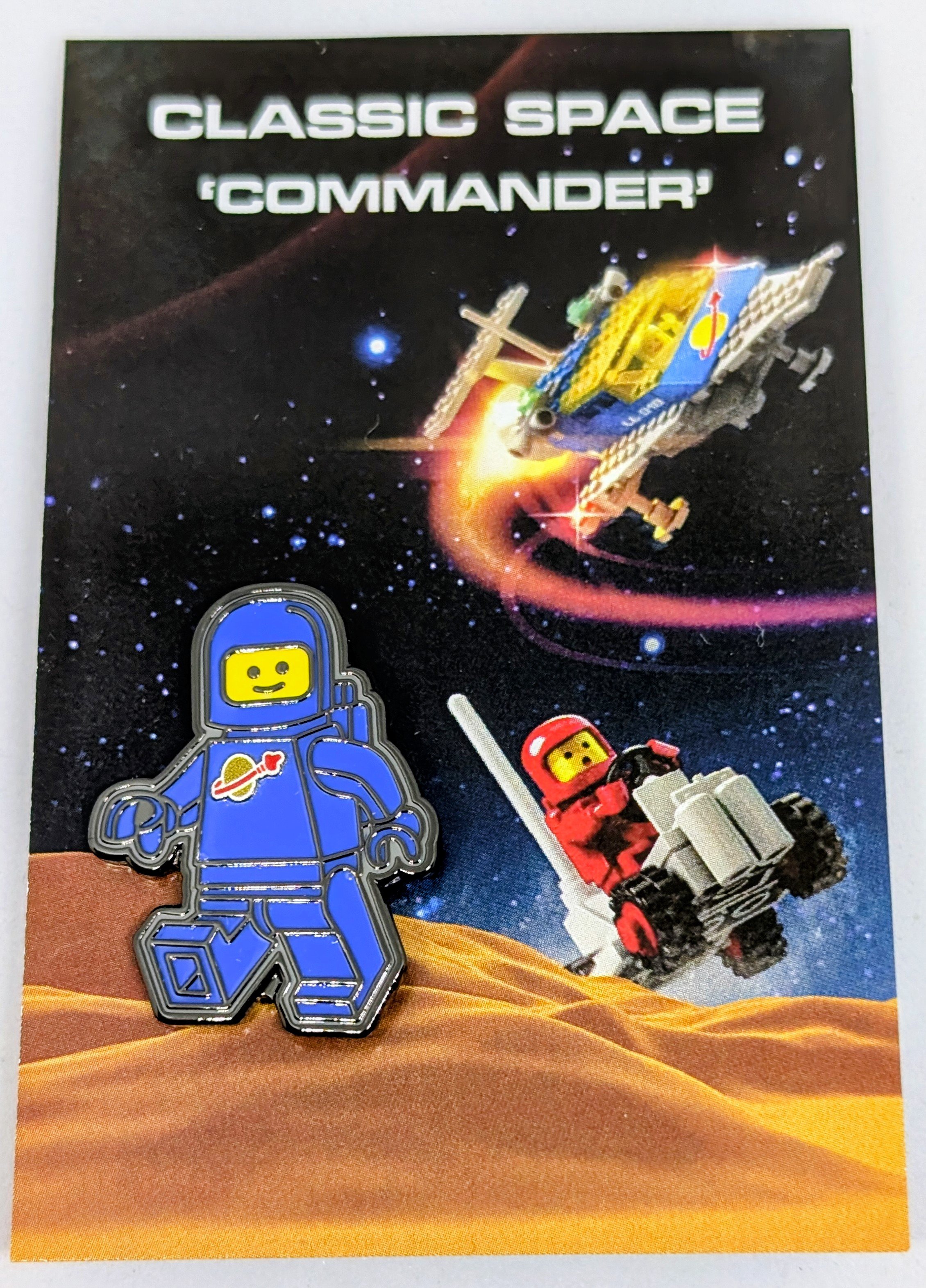 Classic Space 'Commander' enamel pin badge - Payhip