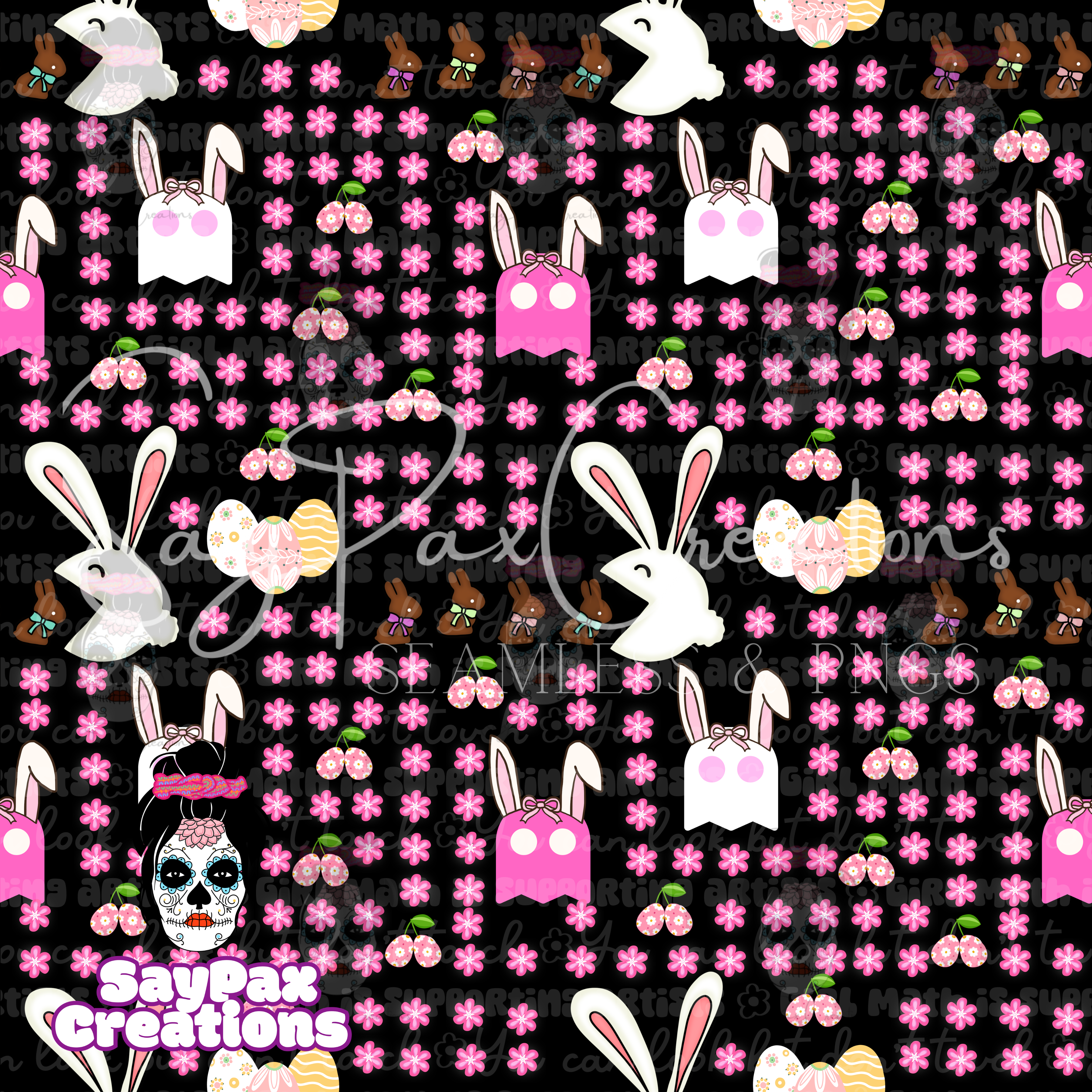 Easter Pac-Man floral - Payhip