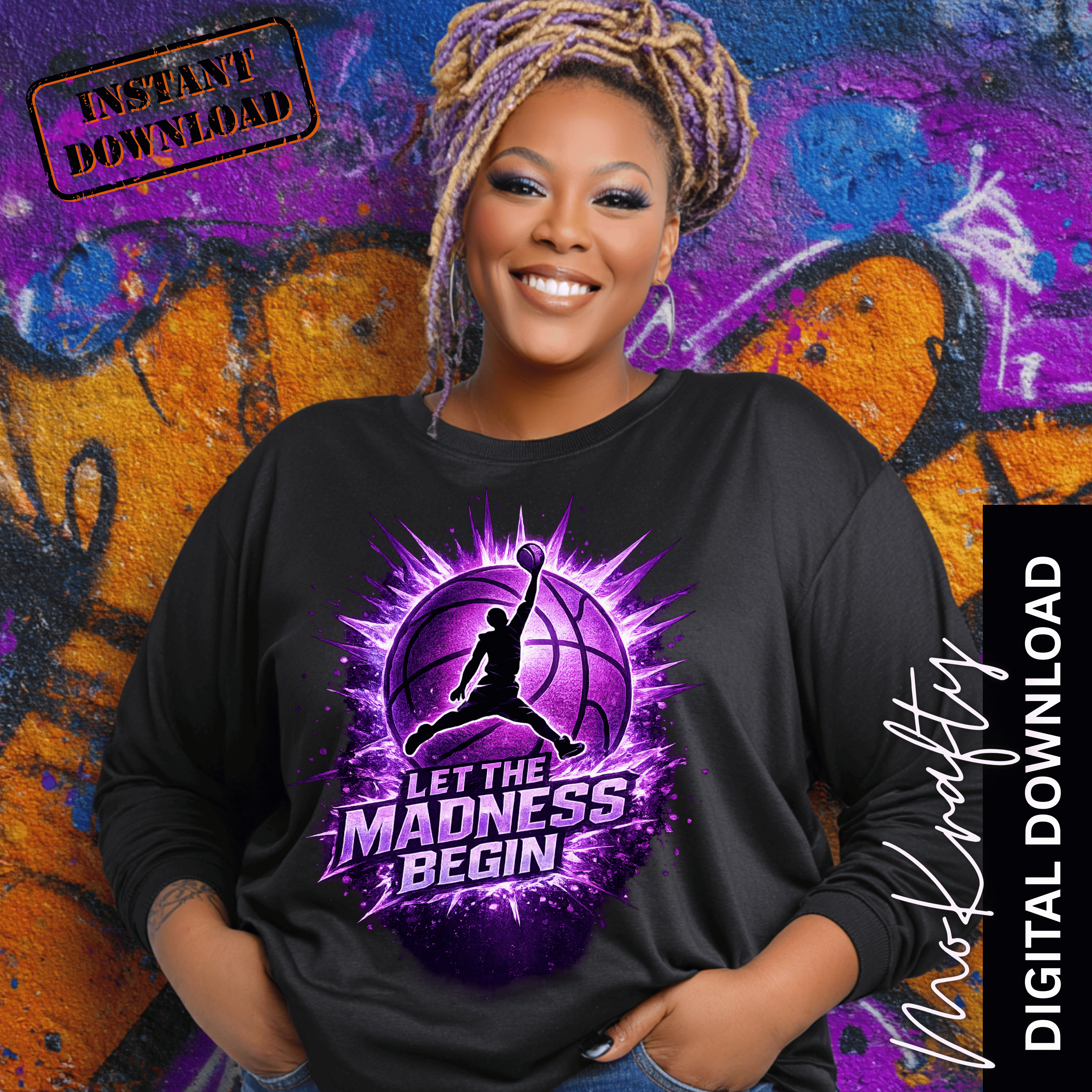 Let The Madness Begin Basketball PNG, March Madness Design, Basketball ...