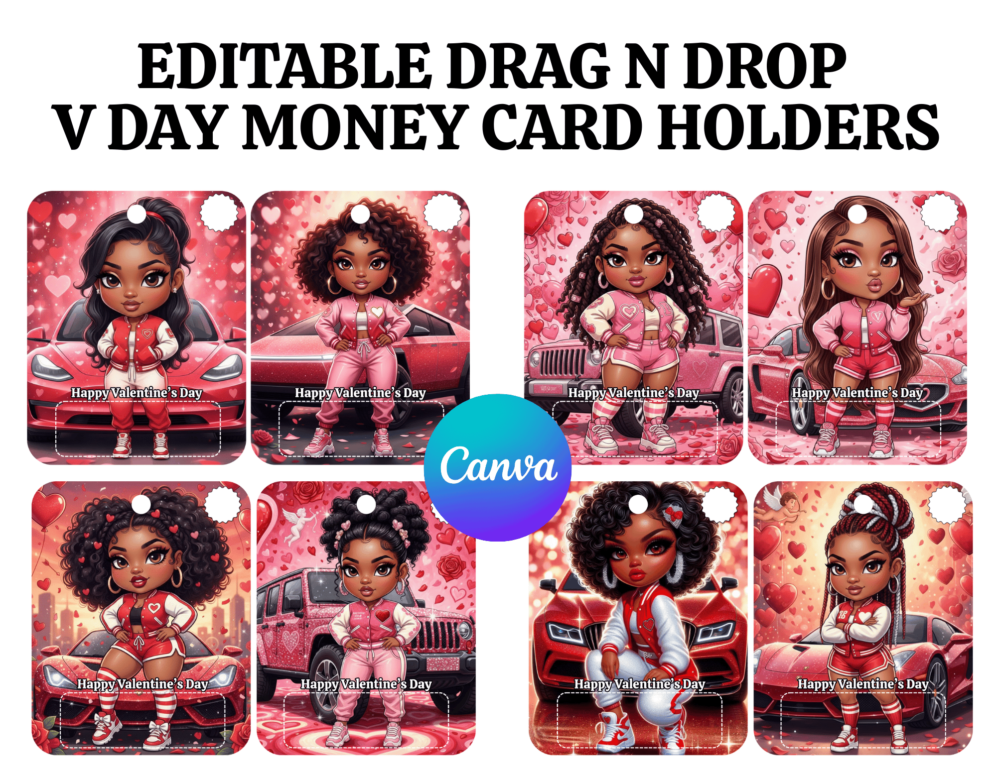 Valentine's Day Drag n Drop Money Card Holder - Payhip
