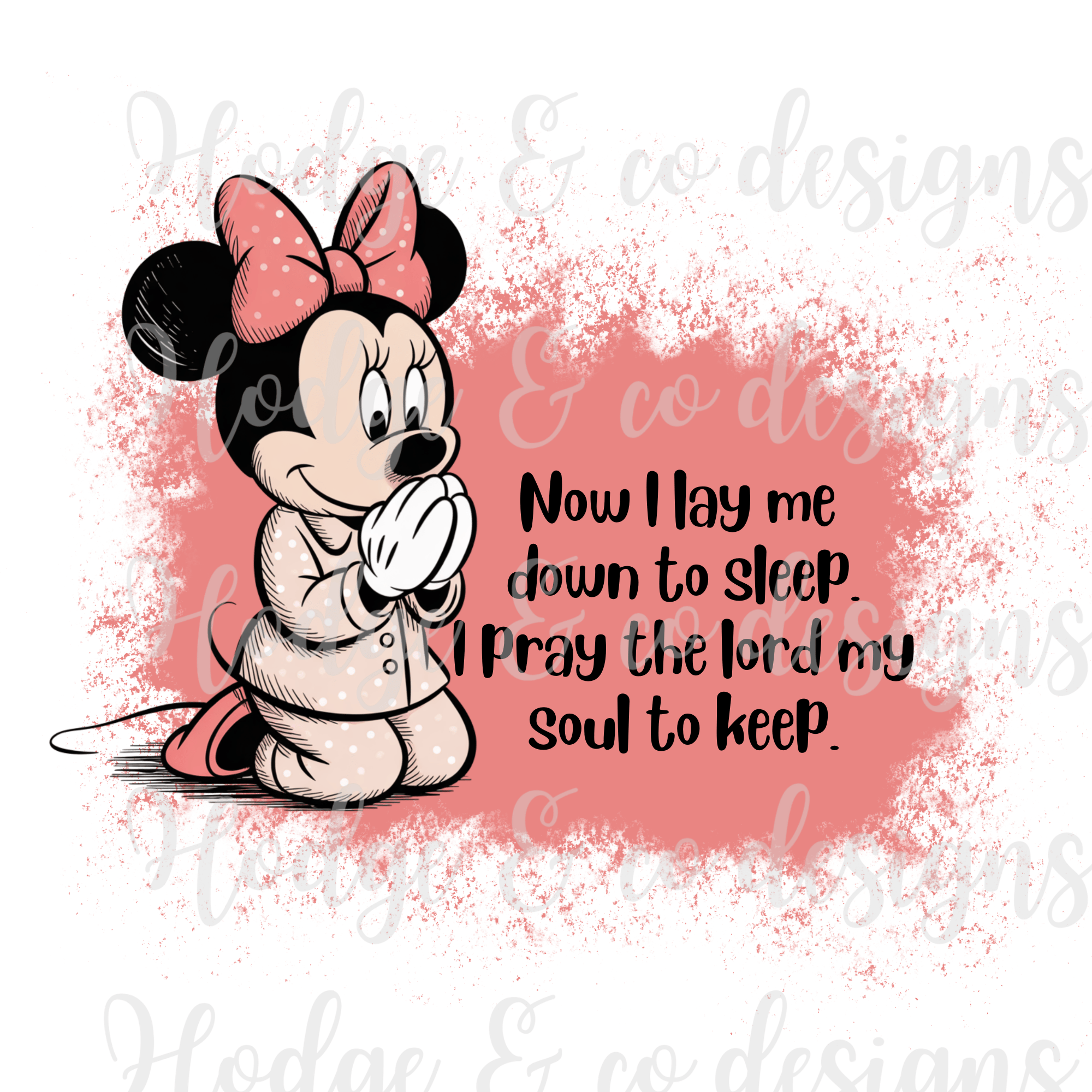 Praying Minnie png - Payhip