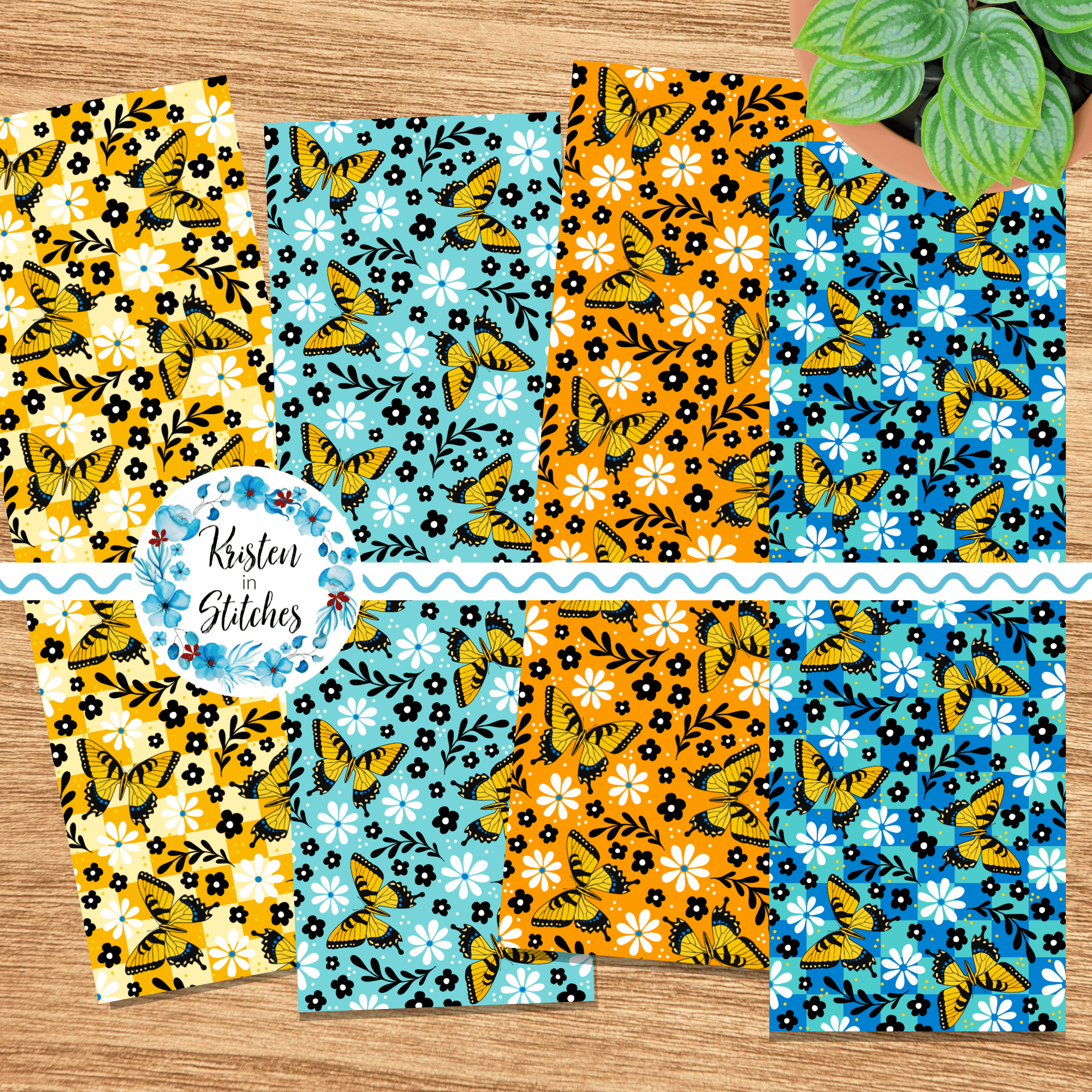 Tiger Swallowtail Butterfly Printable Bookmarks Sheet 2x6 Print and Cut ...