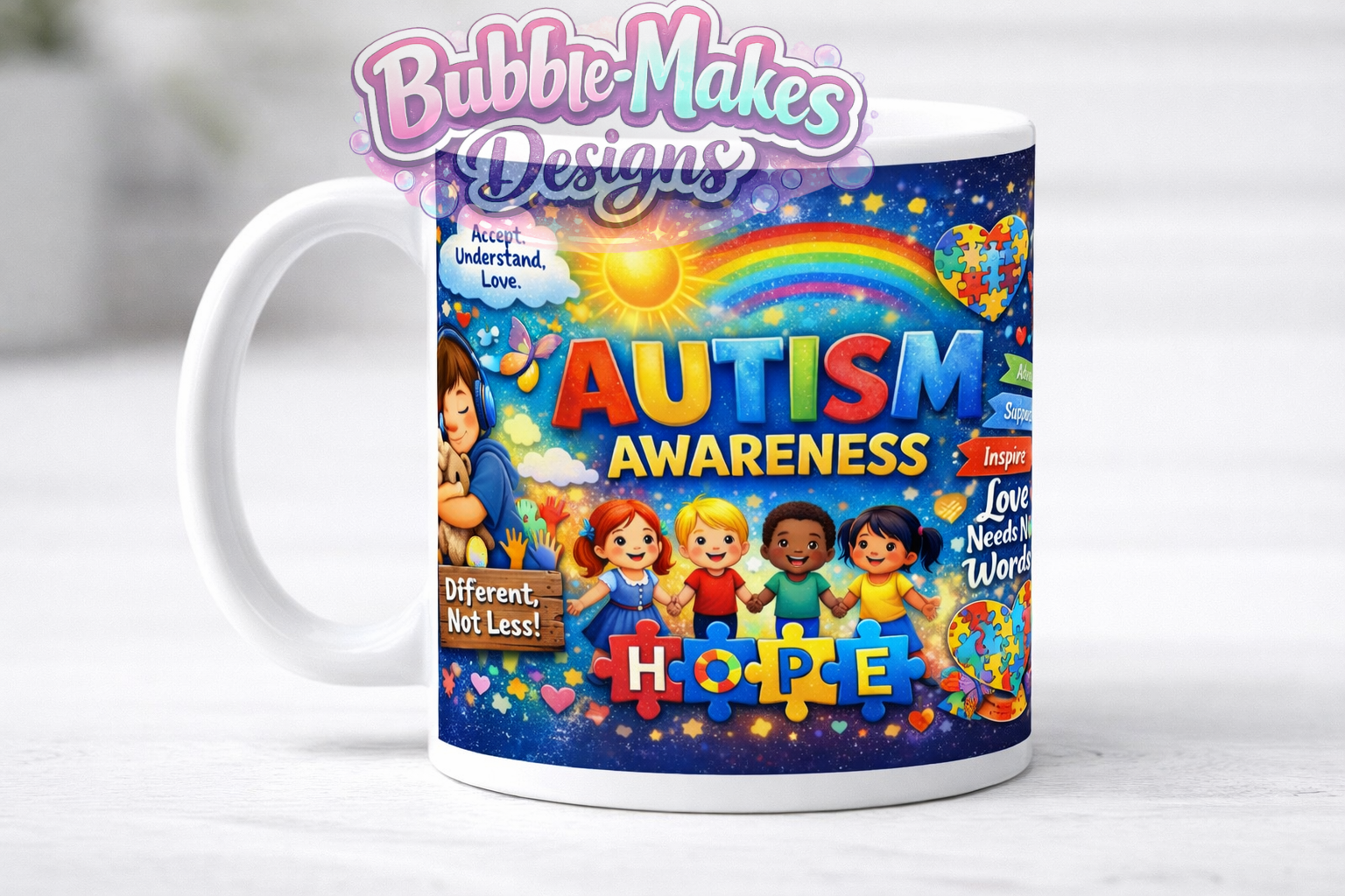 Autism Awareness mug wrap - Payhip