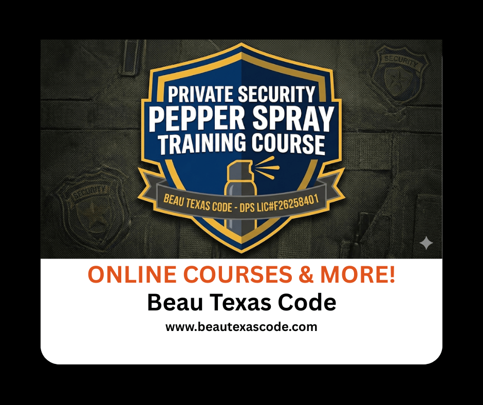 Private Security Pepper Spray Training Course - Payhip