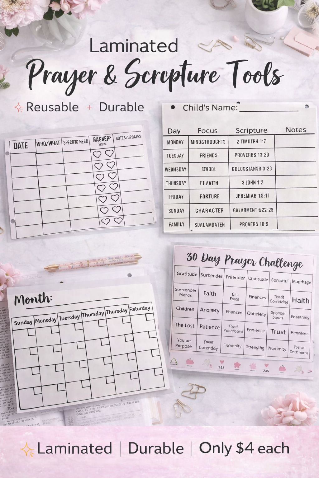 Prayer page kit - Payhip