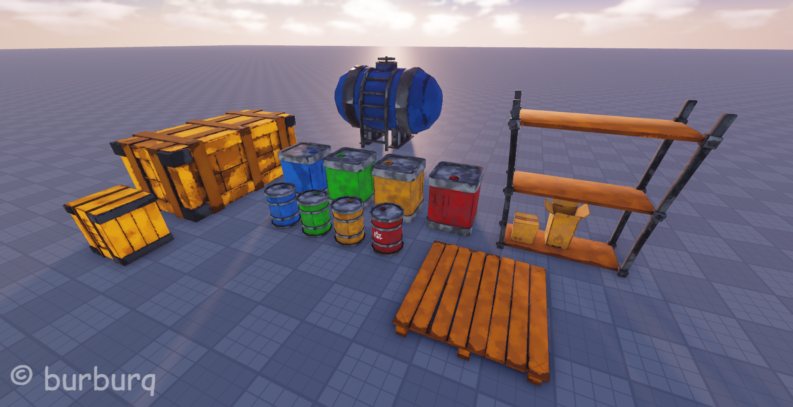 Roblox Stylized Storage Props & Assets Pack