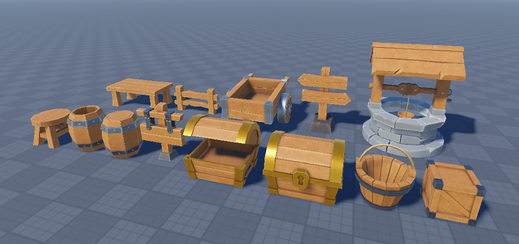 Stylized Low Poly Fantasy Props Pack