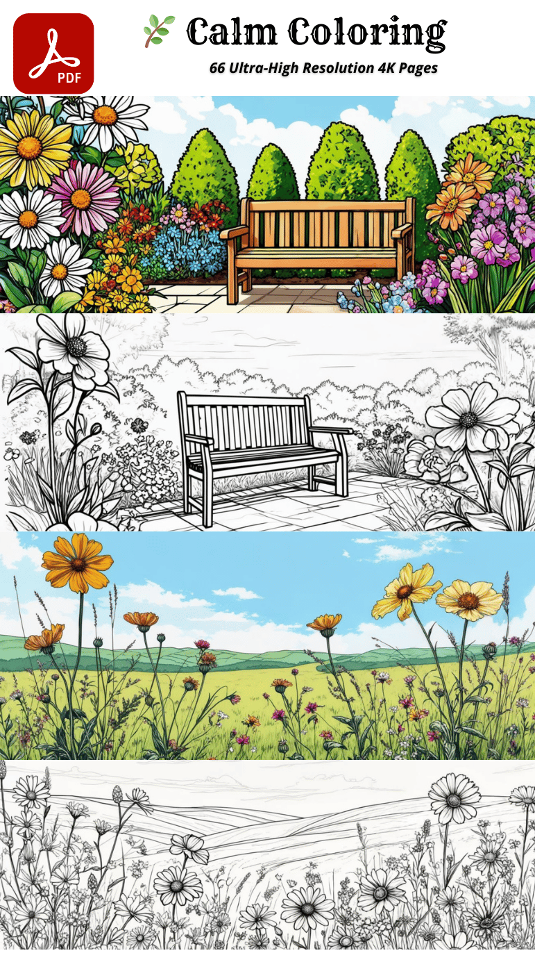 Calm Coloring – A Luxury Nature Escape Coloring Book - Payhip