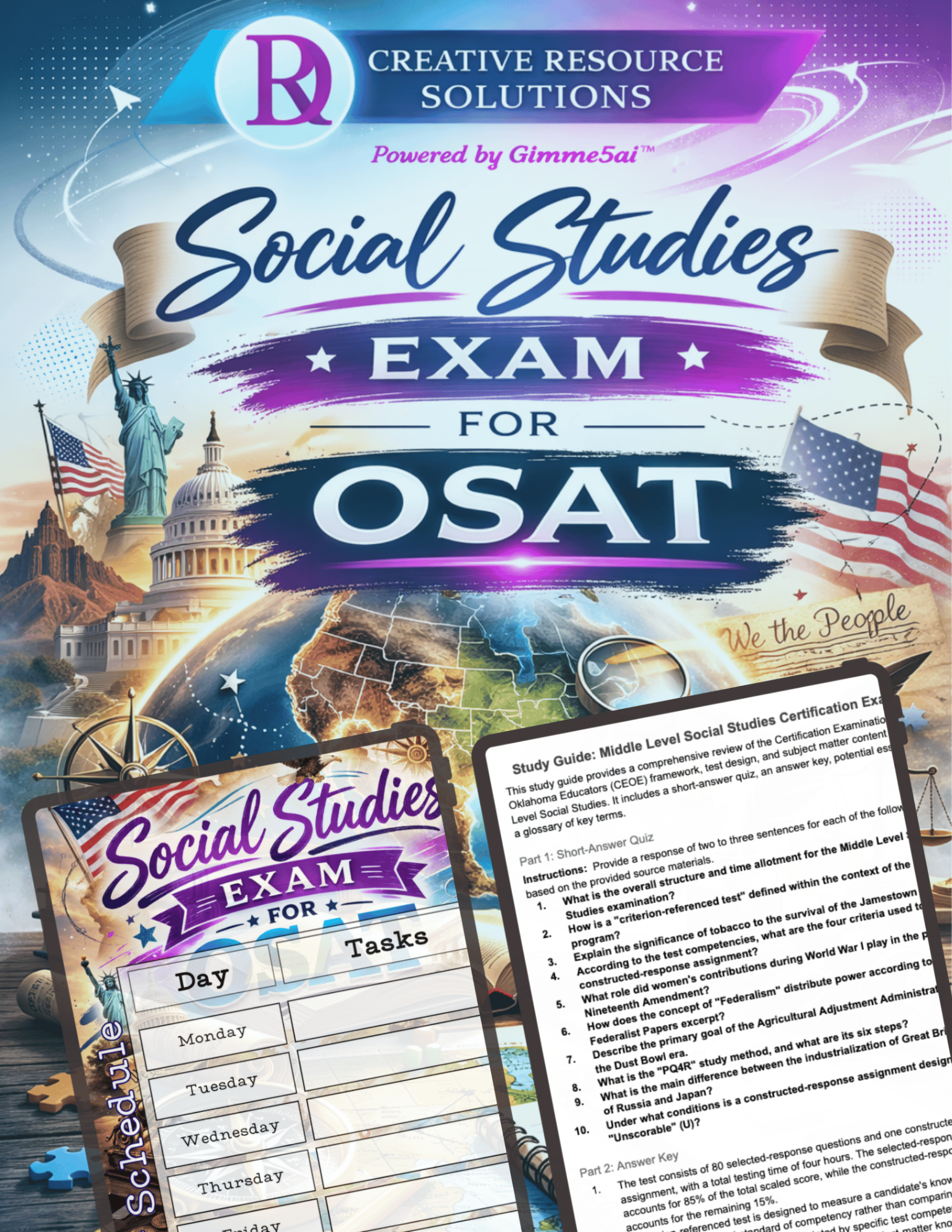 Tier 3: Social Studies Teacher Certification Test Flashcard (2 sets ...