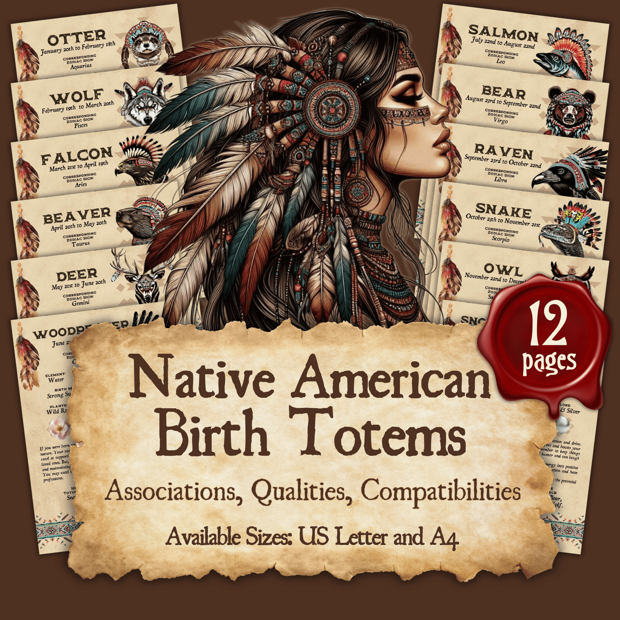 Native American Birth Totems - Payhip