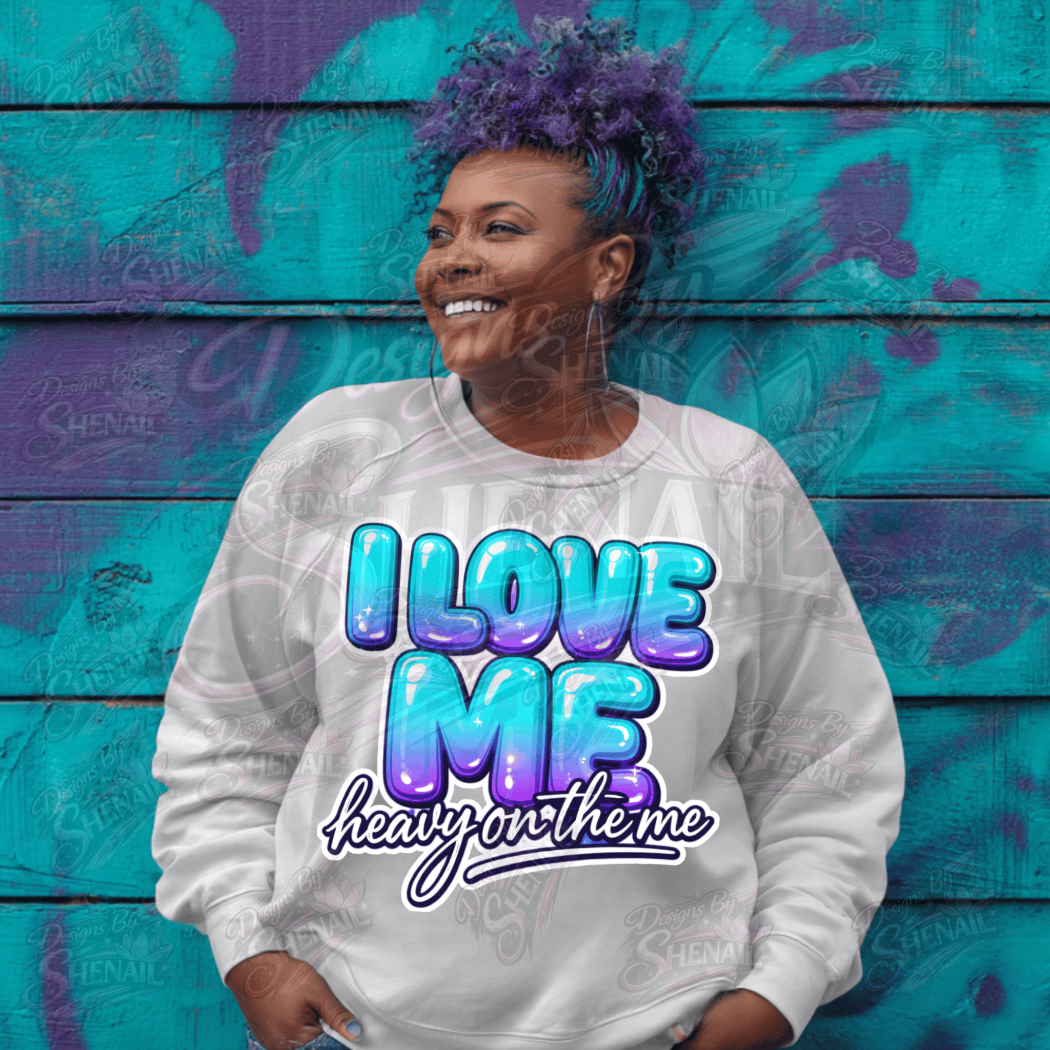 I Love Me Heavy On The Me PNG, Bold Self Love Quote Shirt Design, Retro ...