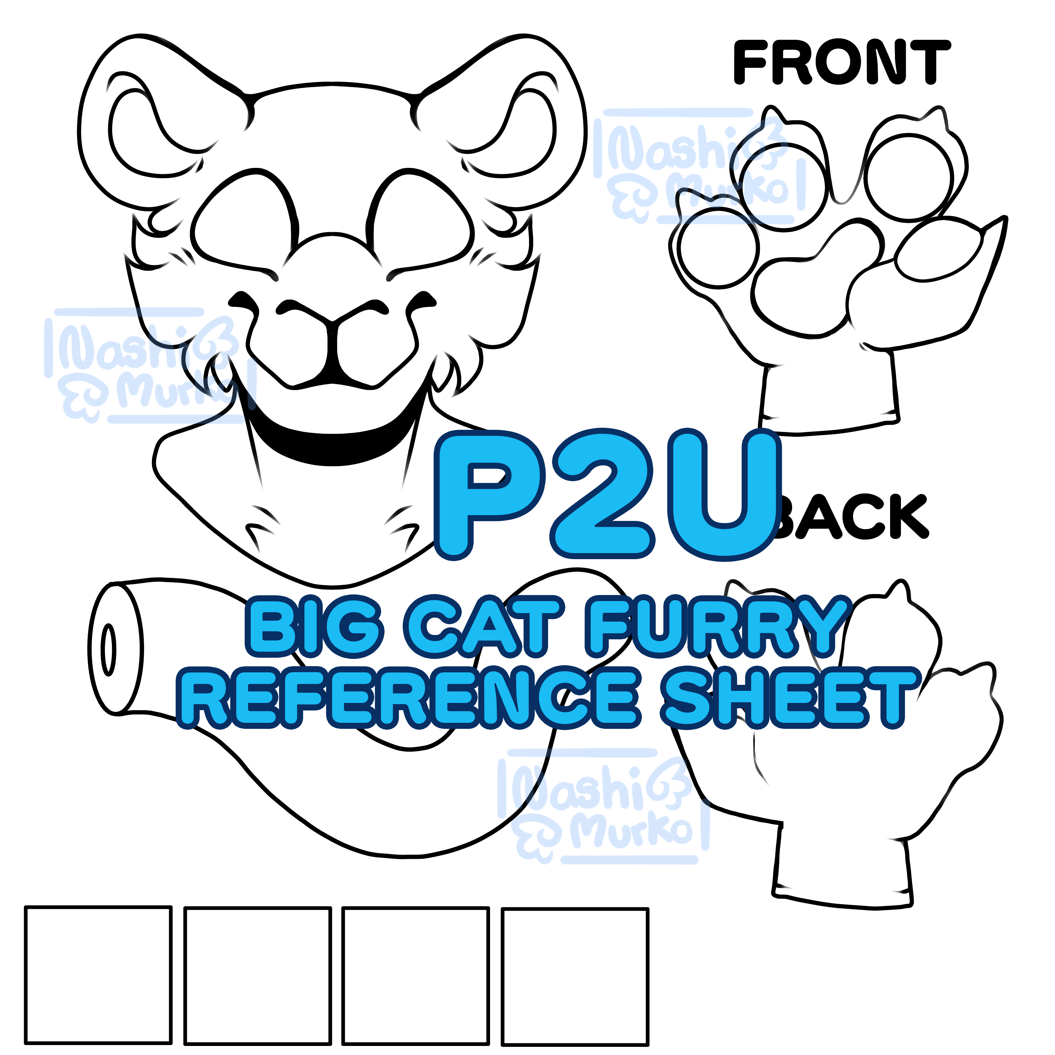 Big Cat Partial Fursona Base - Payhip