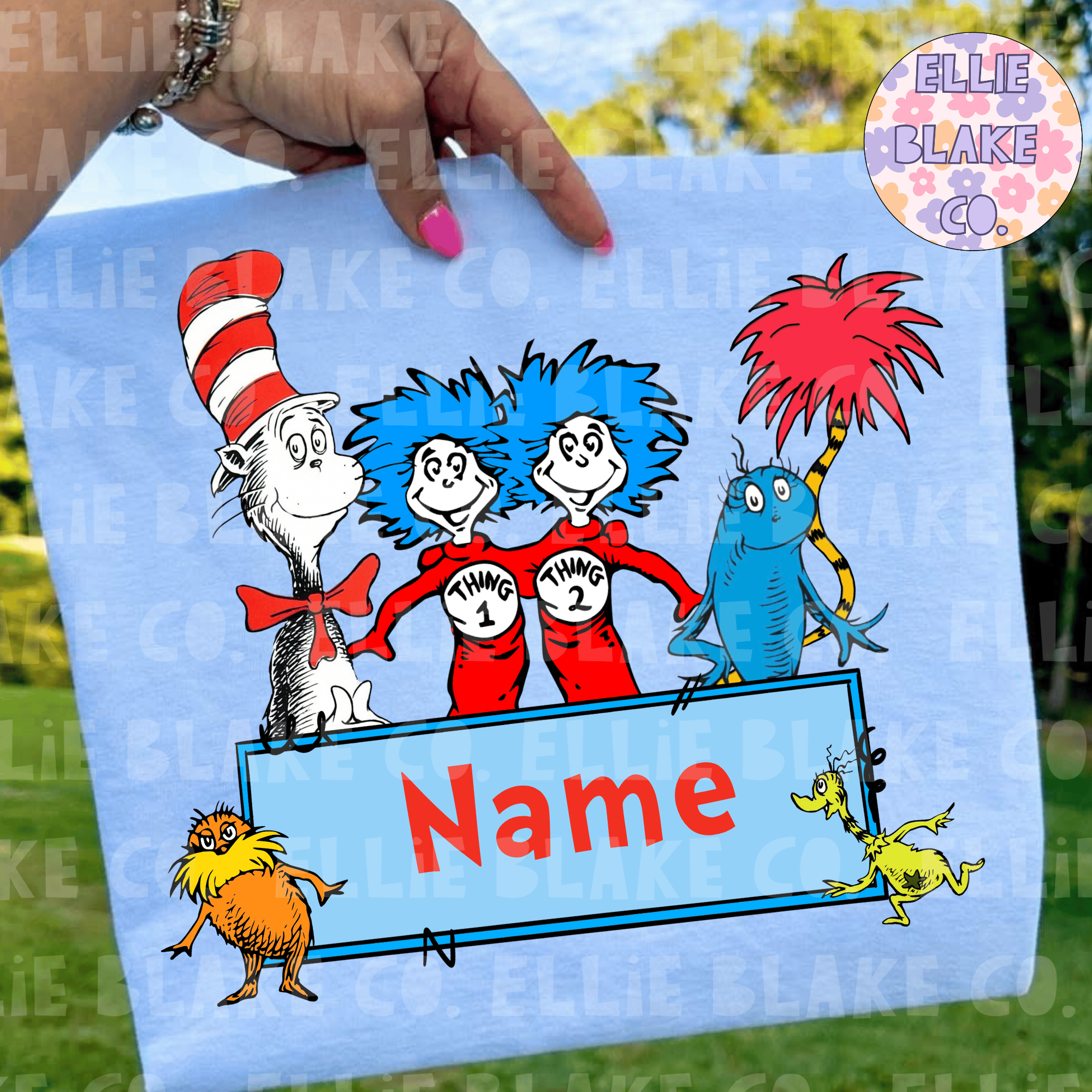 Dr. Seuss Name Plate PNG digital download - Payhip
