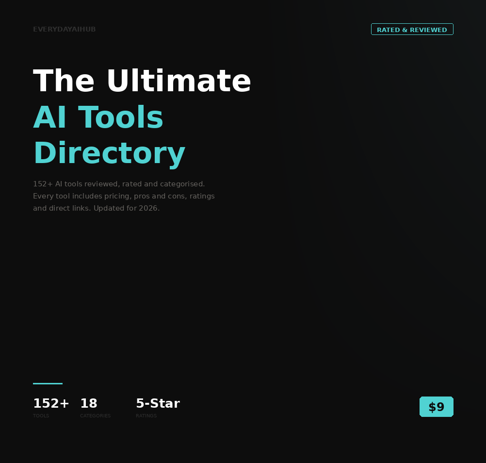 The Ultimate AI Tools Directory 2026 — 152 Tools Reviewed, Rated ...
