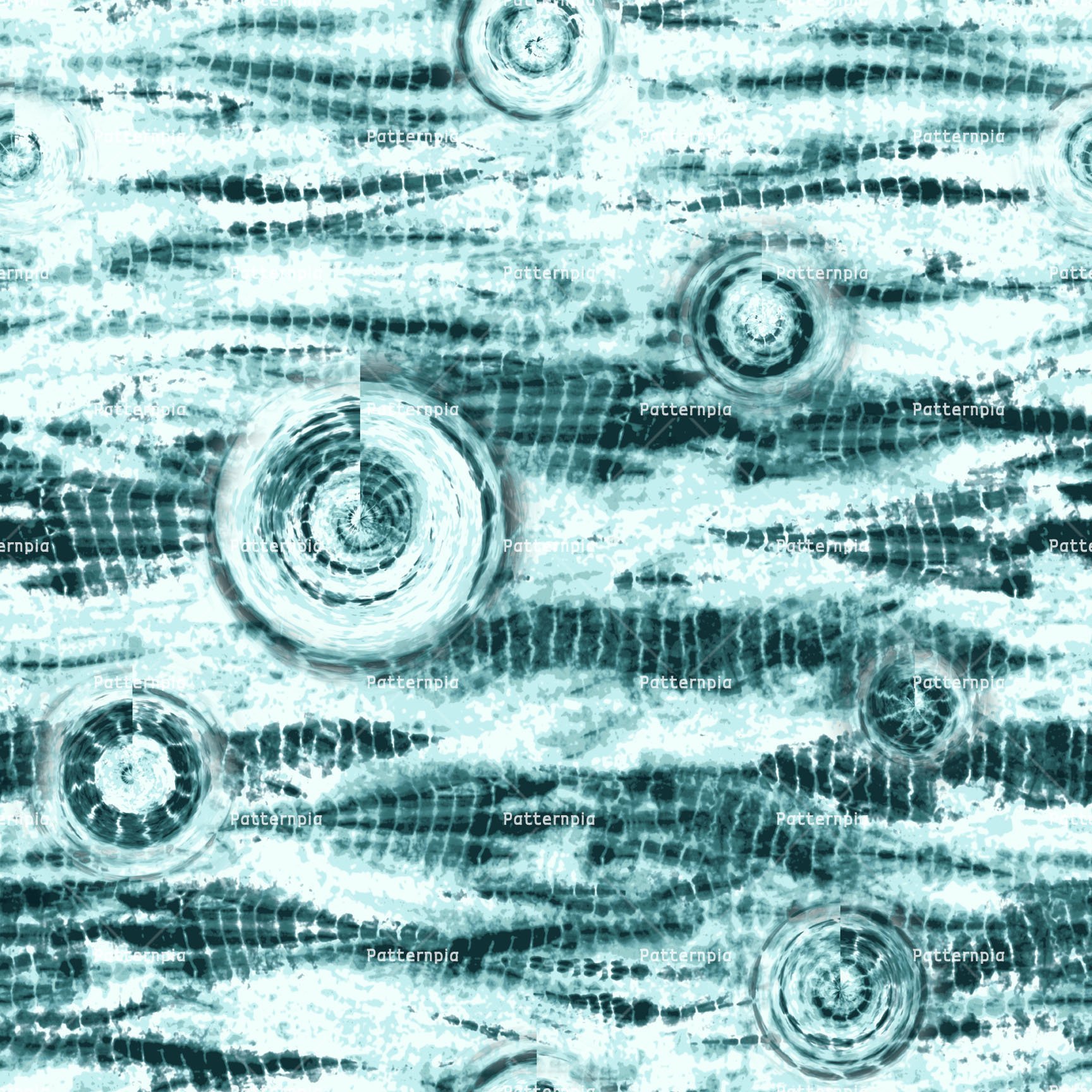 Patternpia Seamless Repeat Textile Pattern PSD JPG – Teal Wave Vortex ...