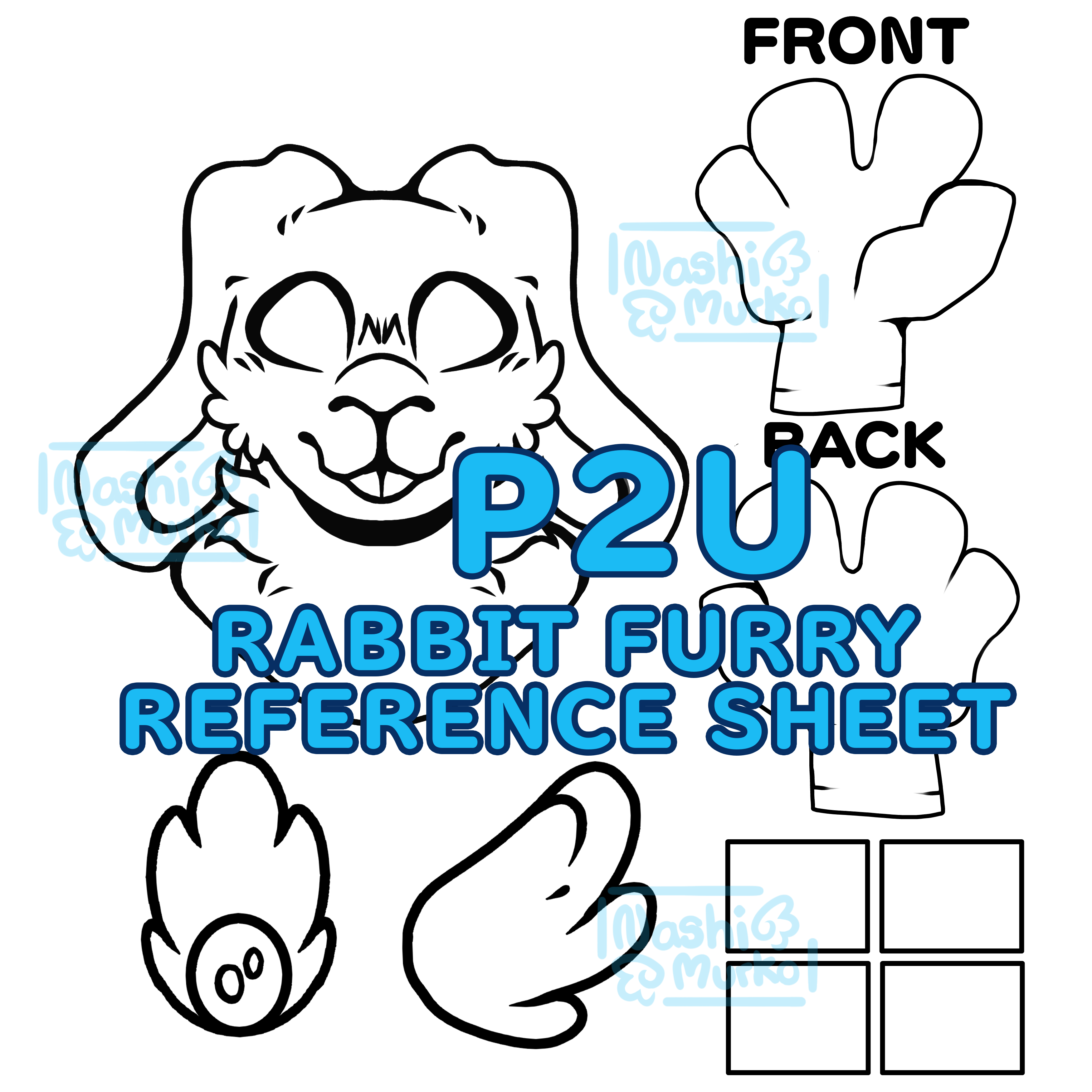 Lop Bunny Partial Fursona Base - Payhip