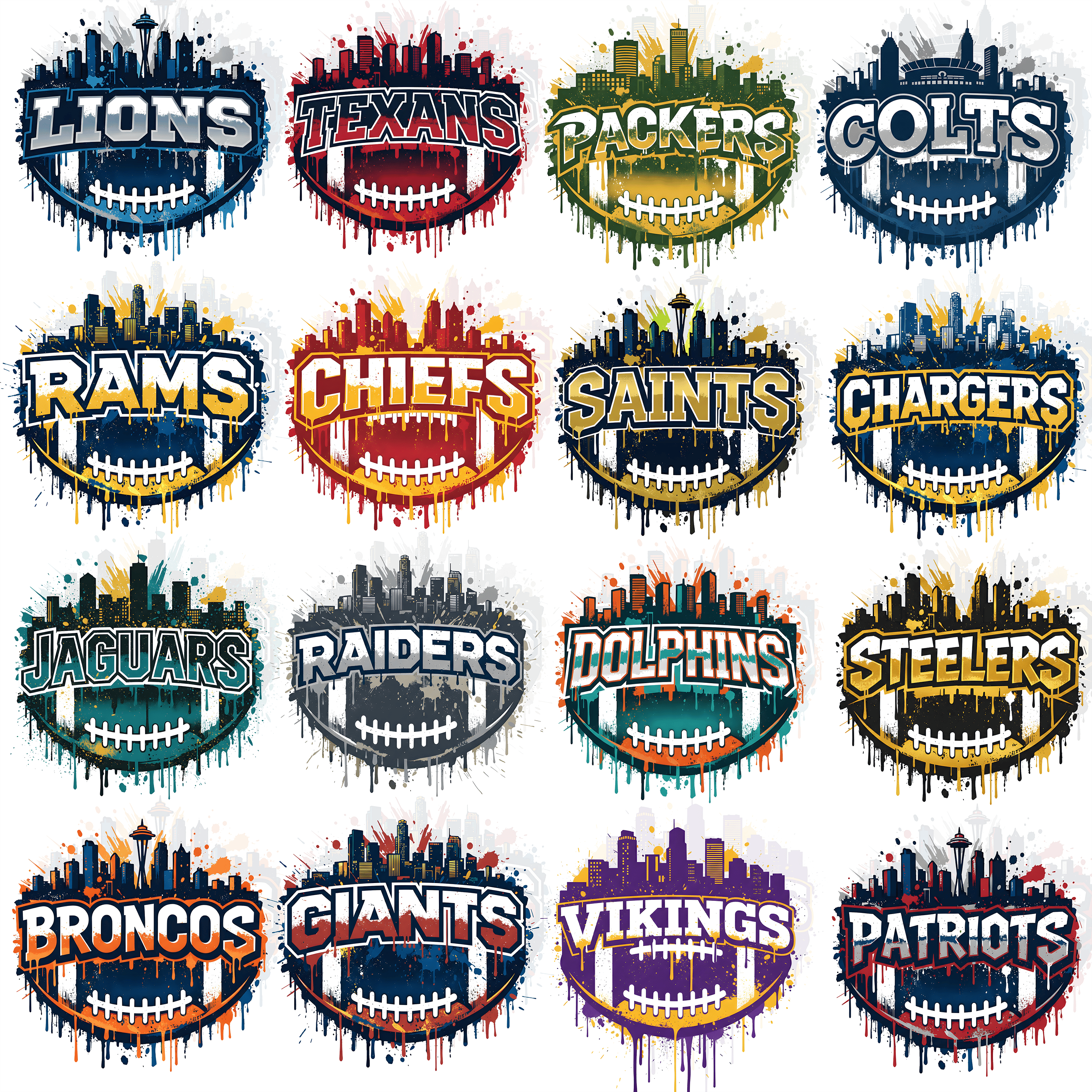 32 Street Graffiti NFL designs - Payhip
