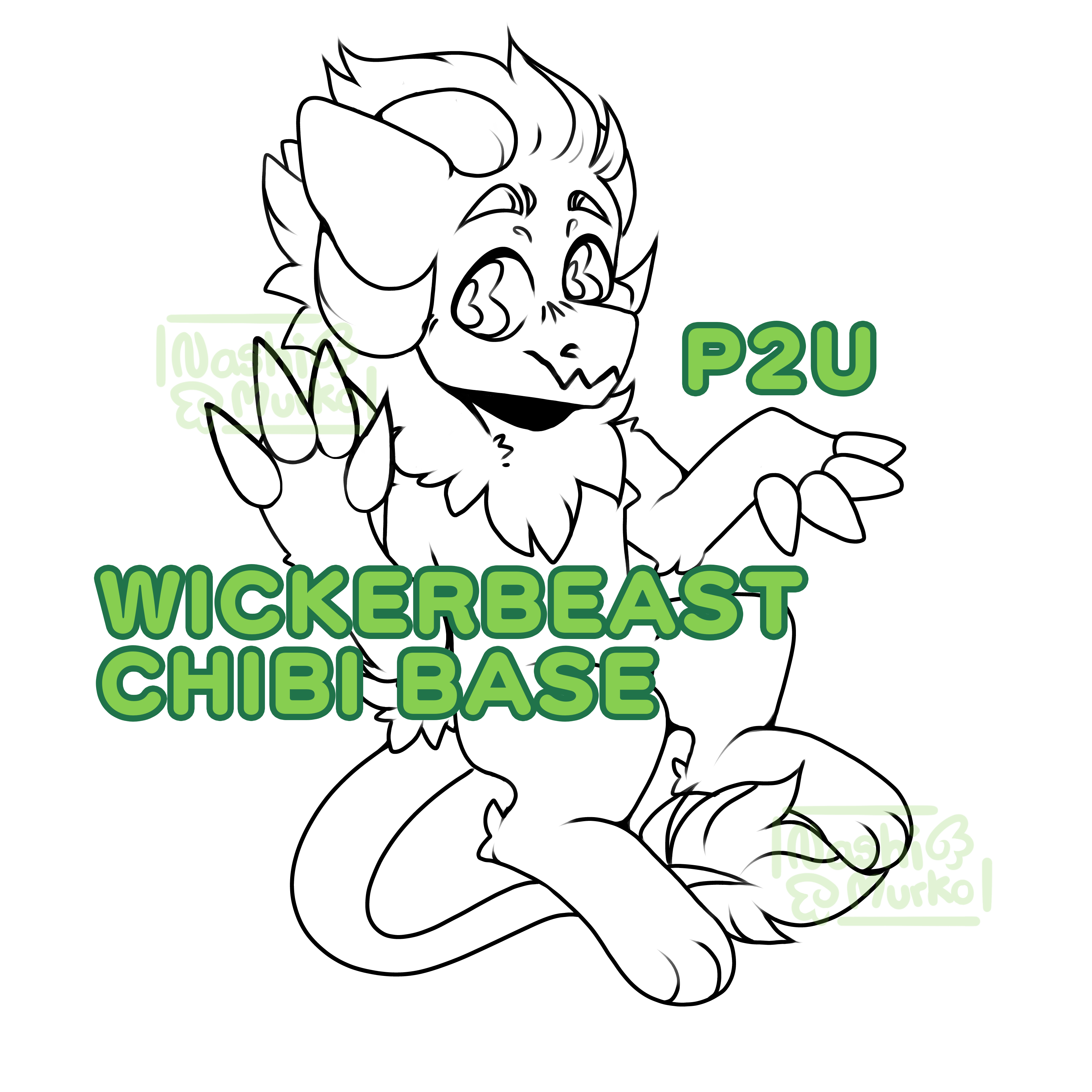 Wickerbeast Chibi Fursona Base - Payhip