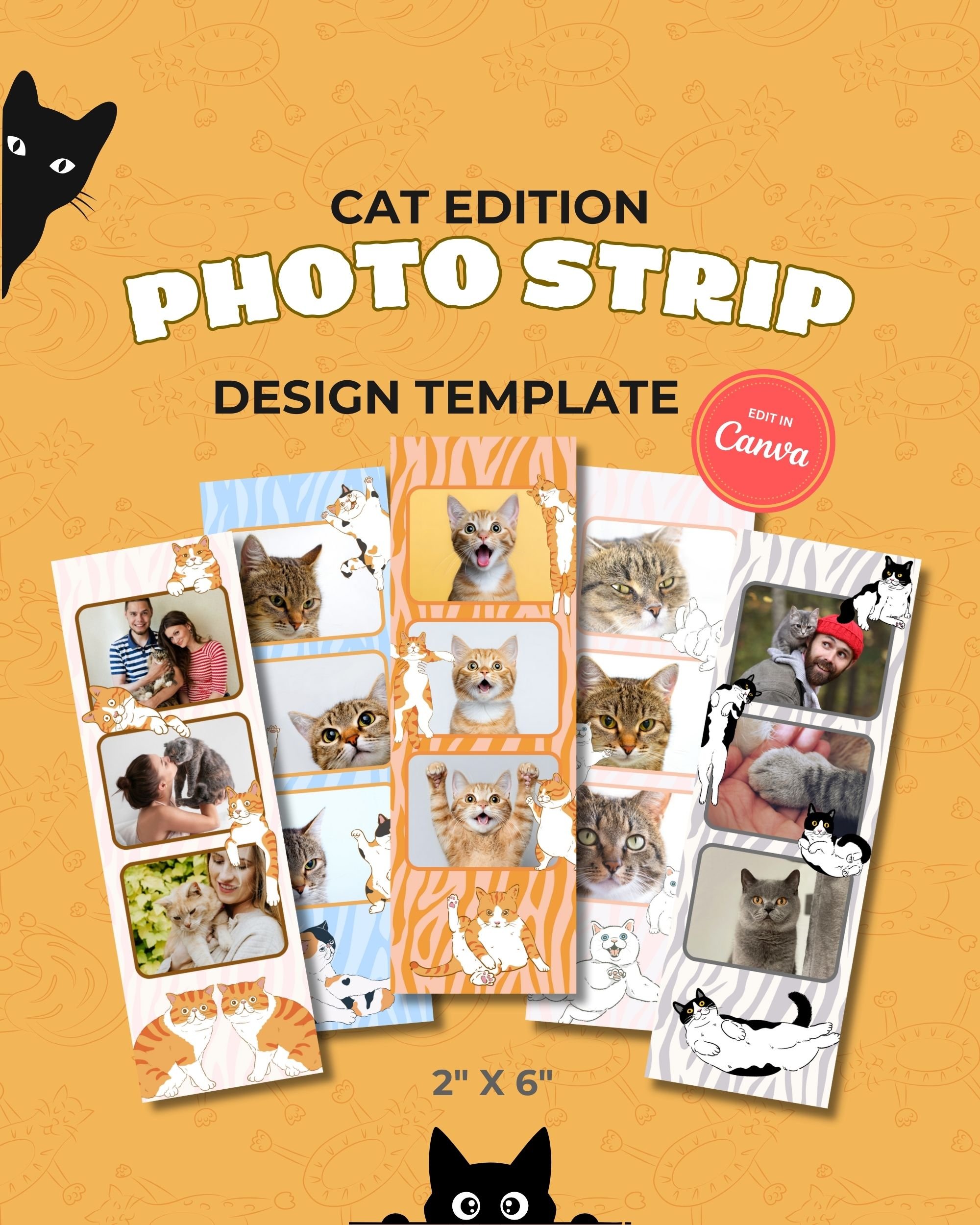 Metallic Photo Strip Canva Design Template for Event, Birthday, Party ...