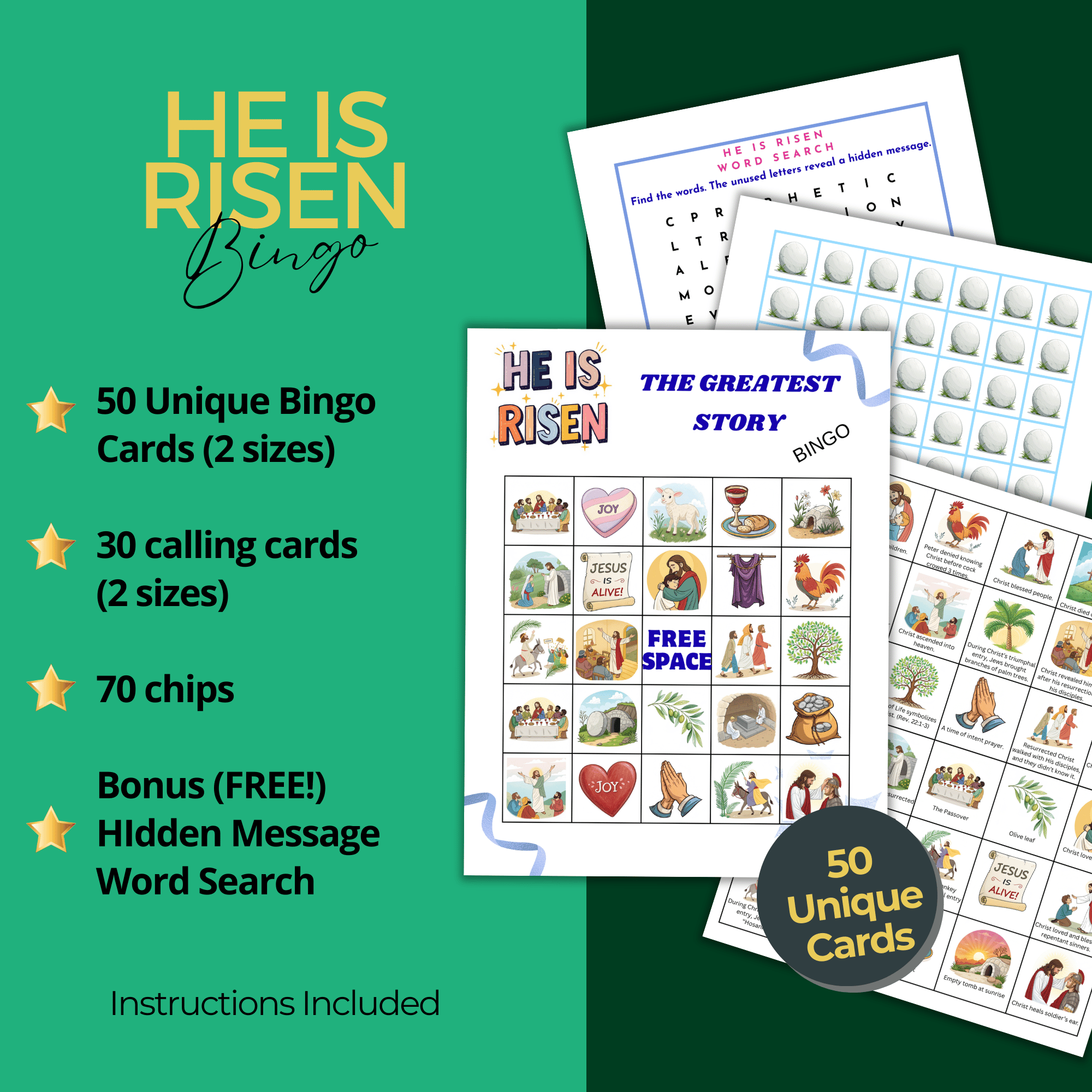 He Is Risen Bingo - Payhip