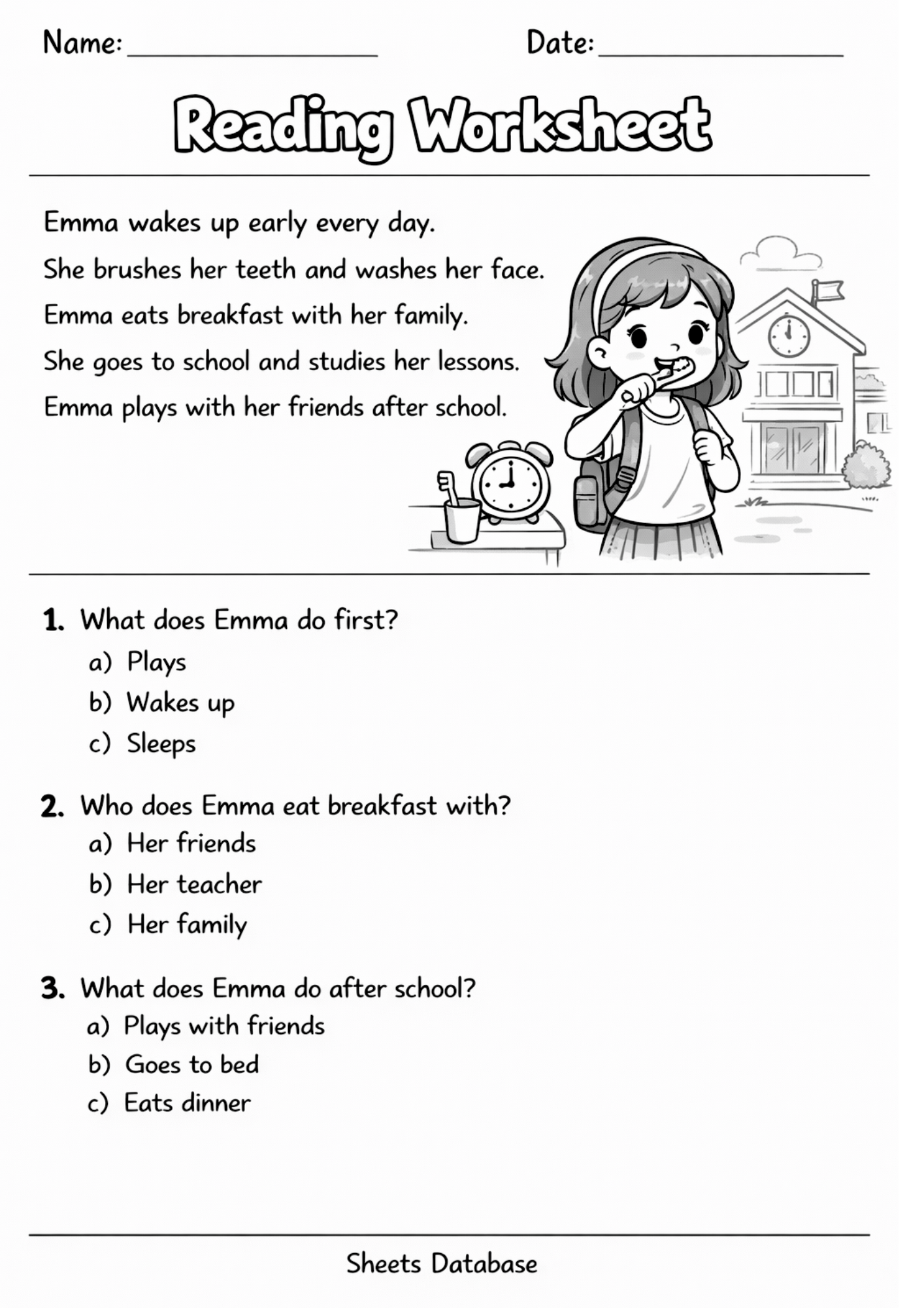 First Grade Reading Worksheets - Payhip