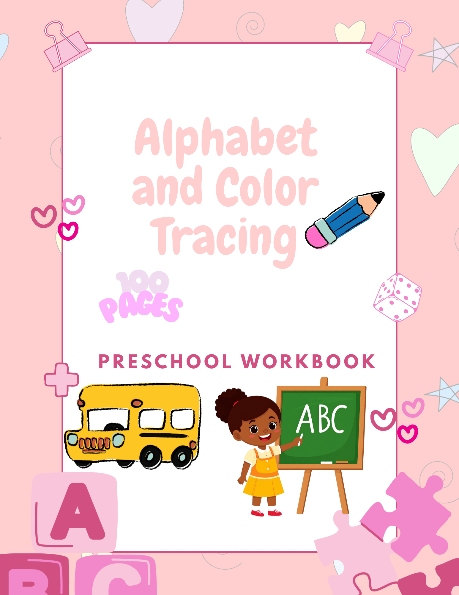 100 Page Editable ABC & Color Tracing Workbook - Payhip
