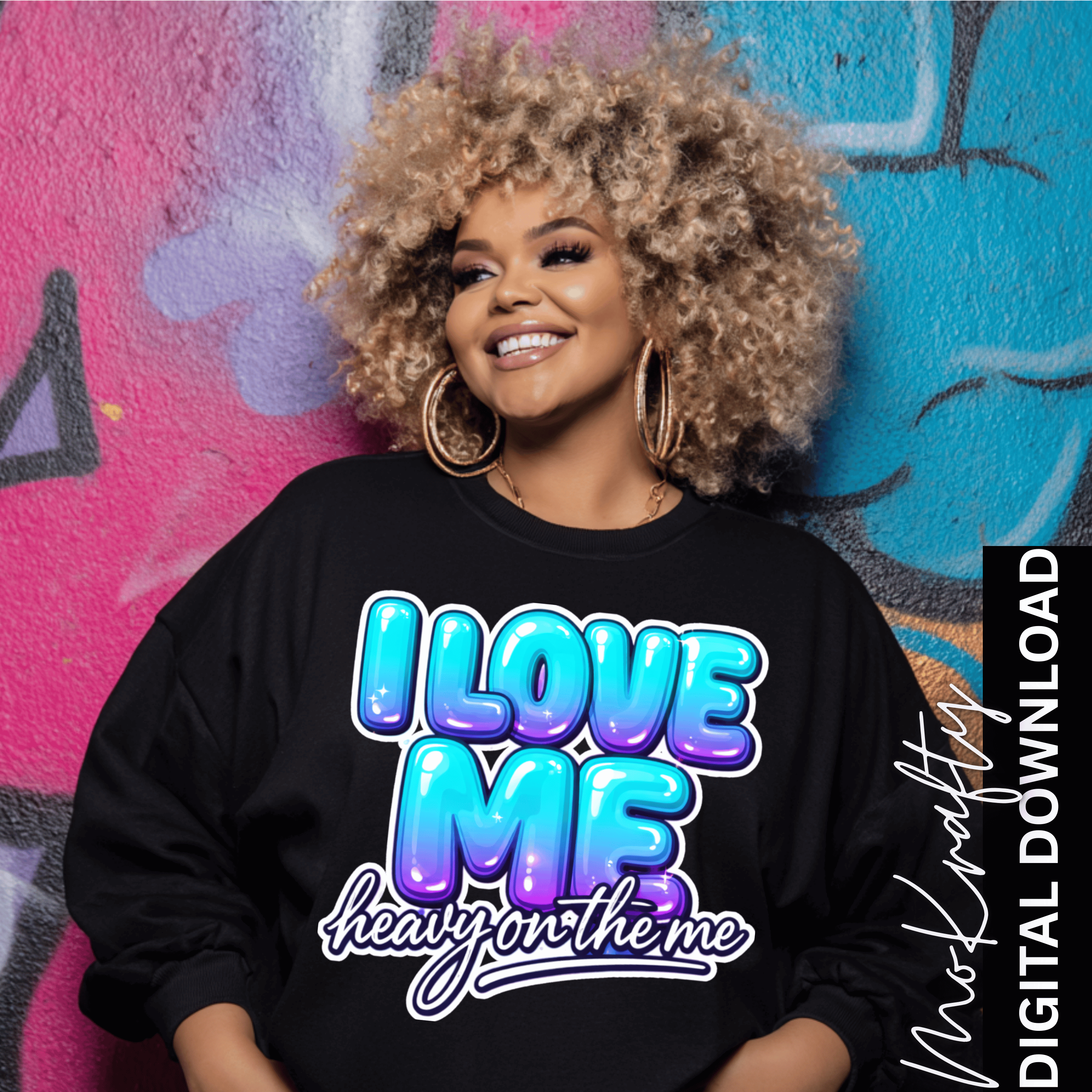 I Love Me Heavy On The Me PNG, Bold Self Love Quote Shirt Design, Retro ...