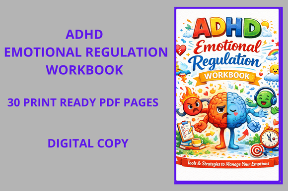 ADHD Emotional Regulation Workbook | Digital Mental Health Journal for ...
