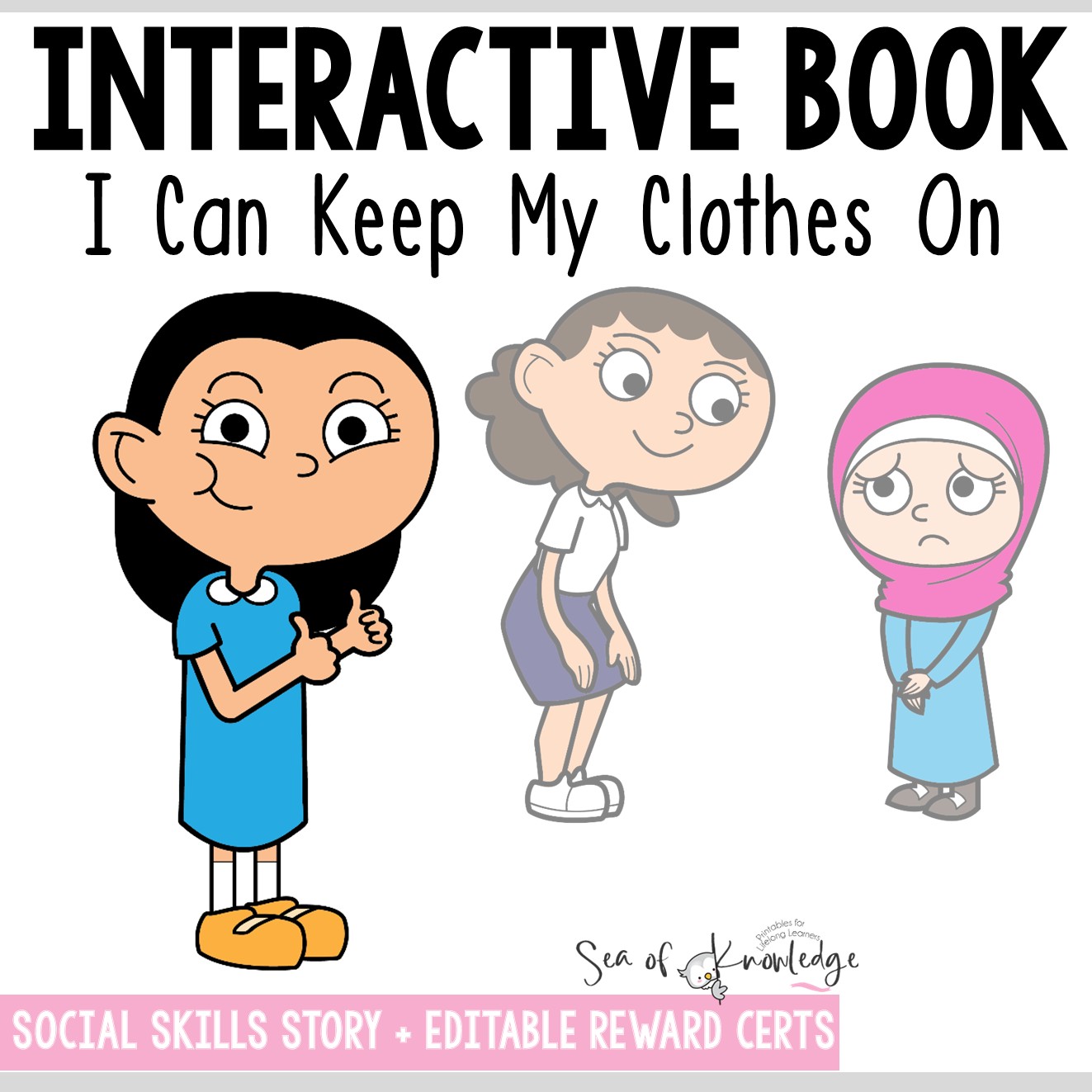 Keeping Clothes on EDITABLE Social Skills Story Comprehension and Mini ...