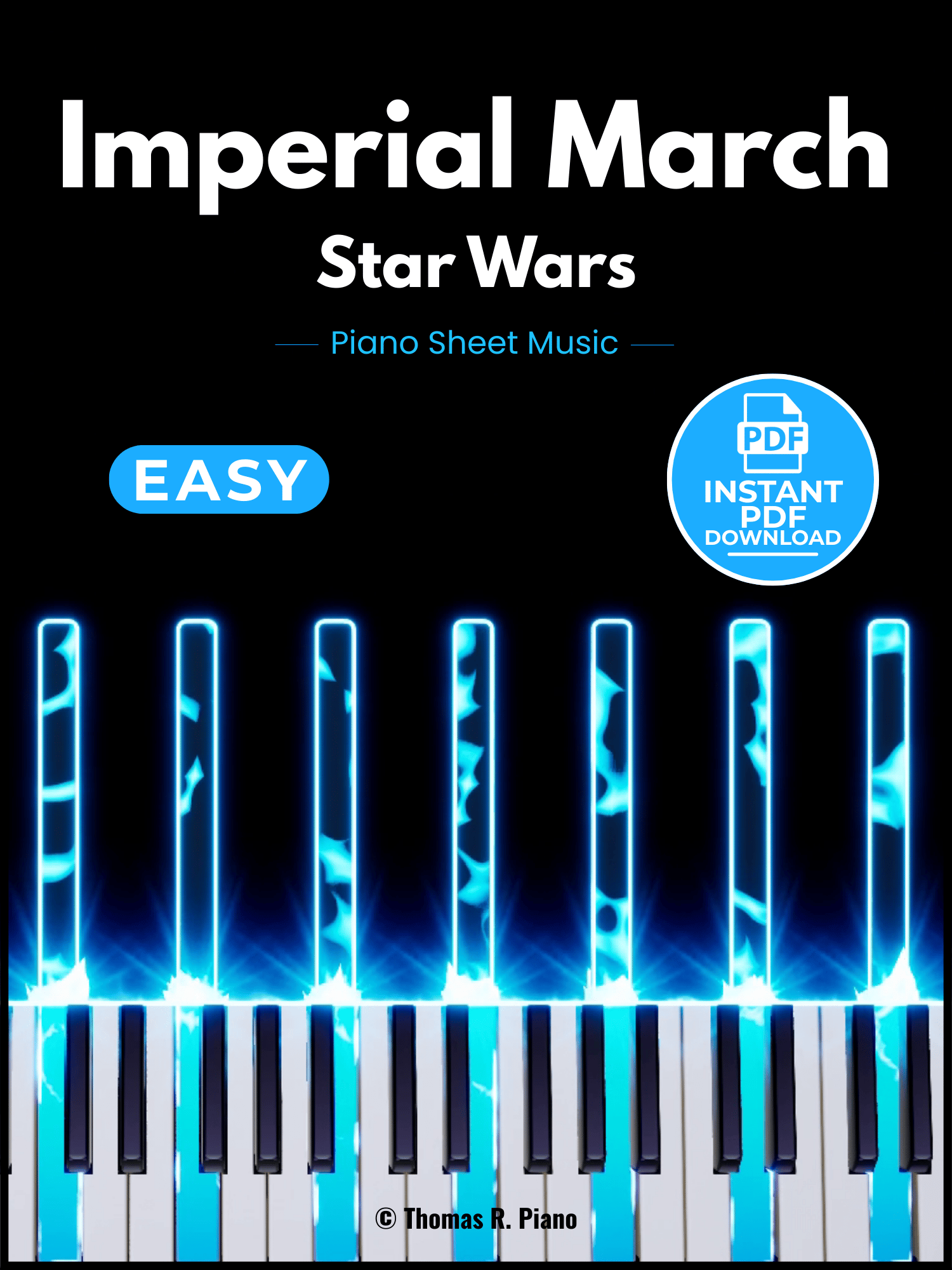 The Imperial March - Star Wars • Easy Piano Sheet Music