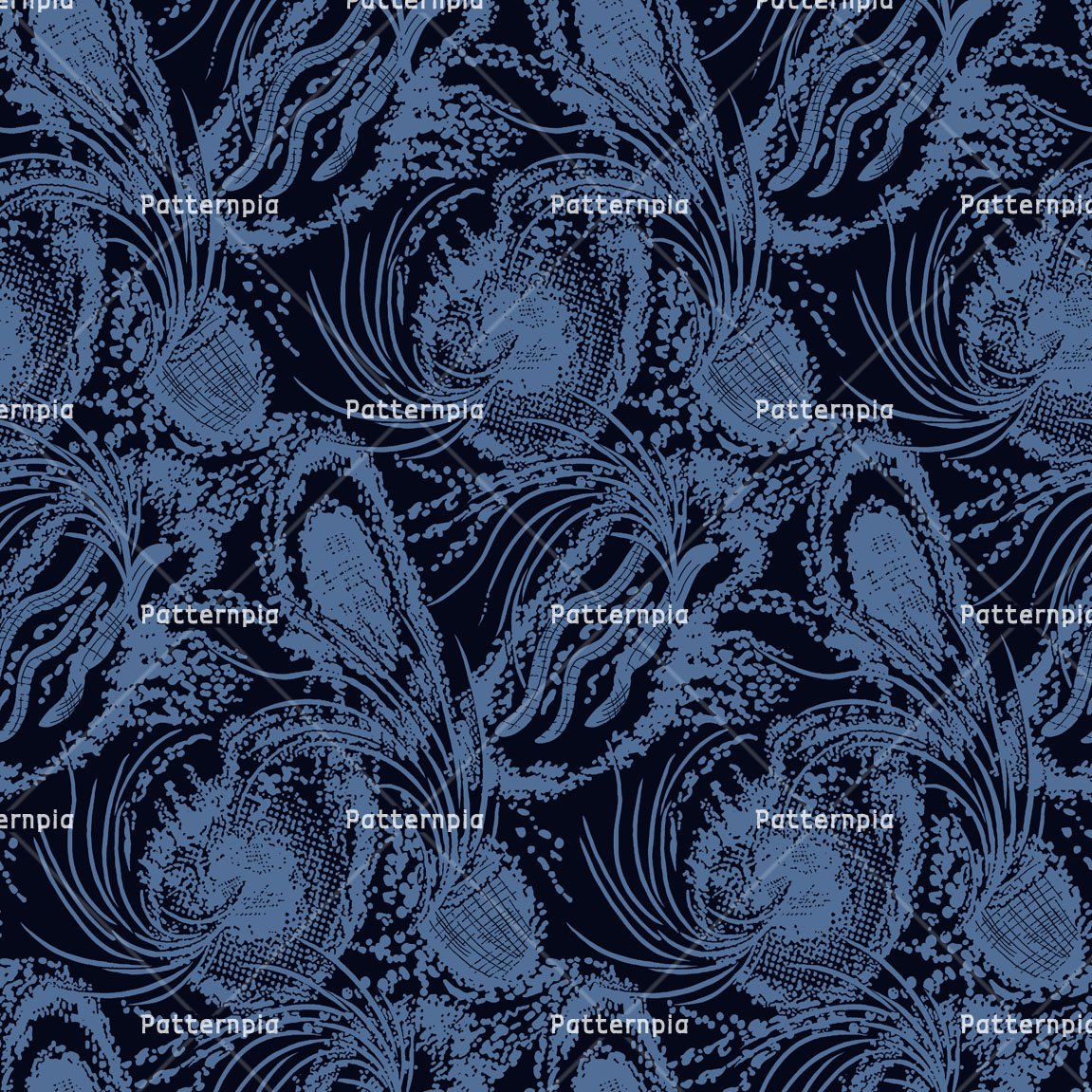 Patternpia Seamless Repeat Textile Pattern PSD JPG – Artistic Blue ...