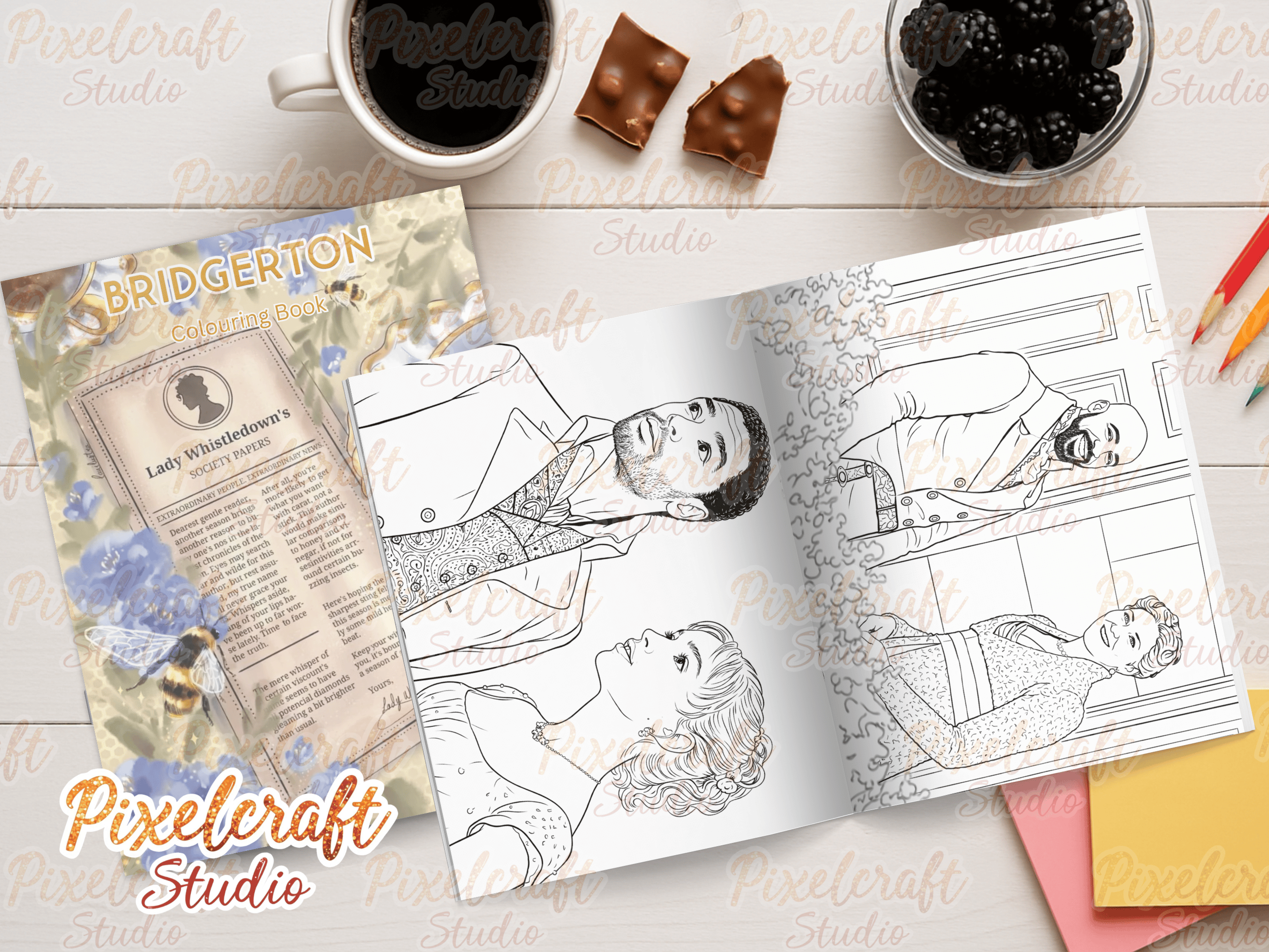 Bridgerton Colouring book - Payhip