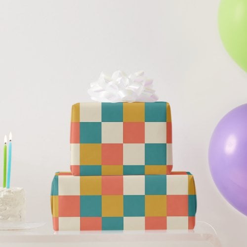 Retro Random Checker Blocks Seamless Pattern (12×12 PNG) - Payhip