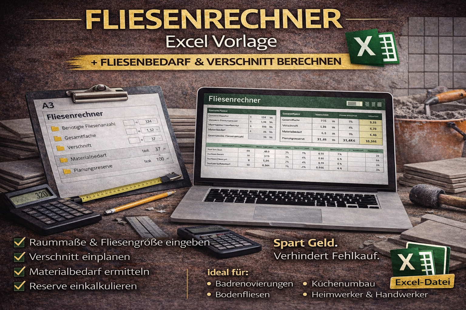 Fliesen Verschnitt Berechnen