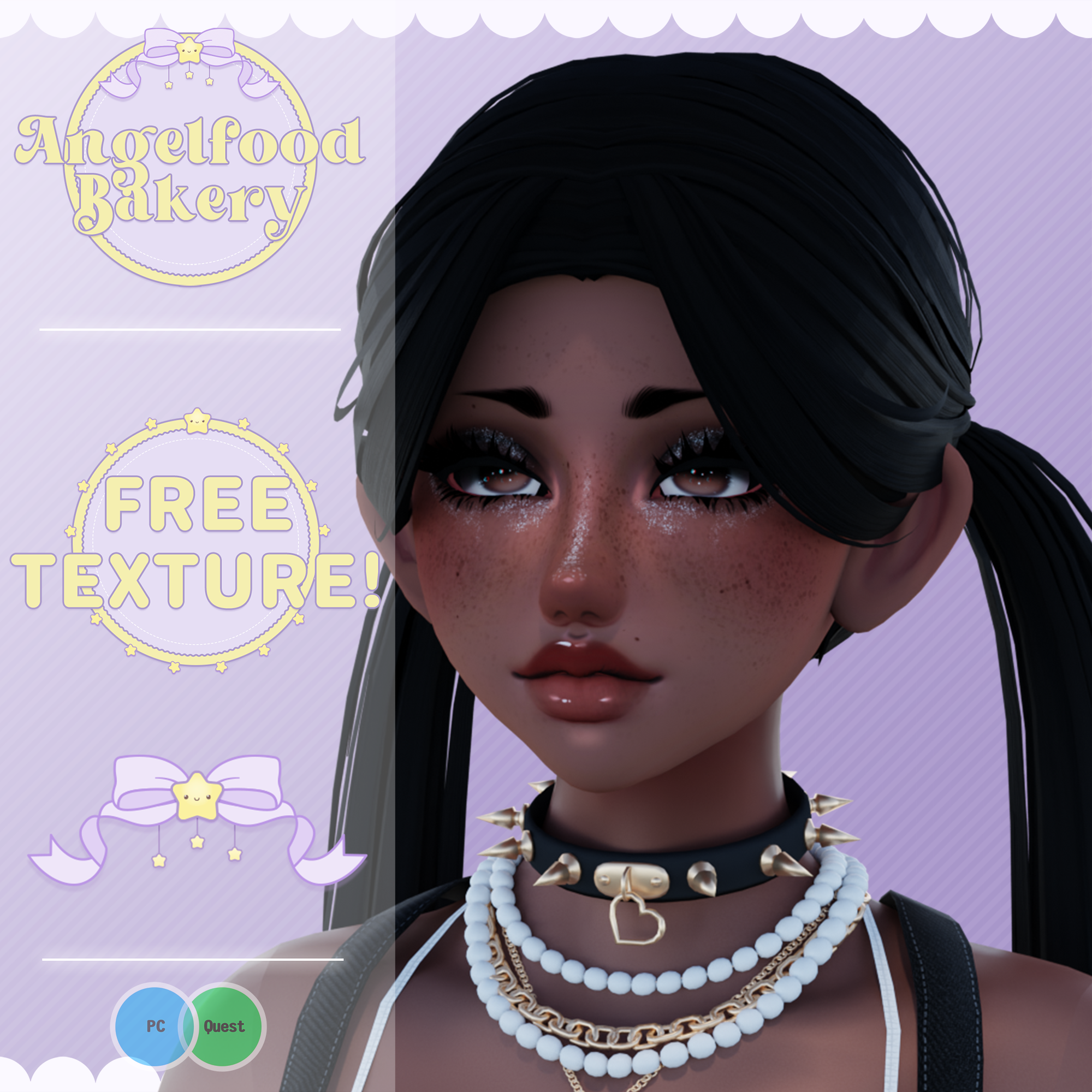FREE DIY Prettyface (Amelia Head Textures) (Freckles, moles, make up ...
