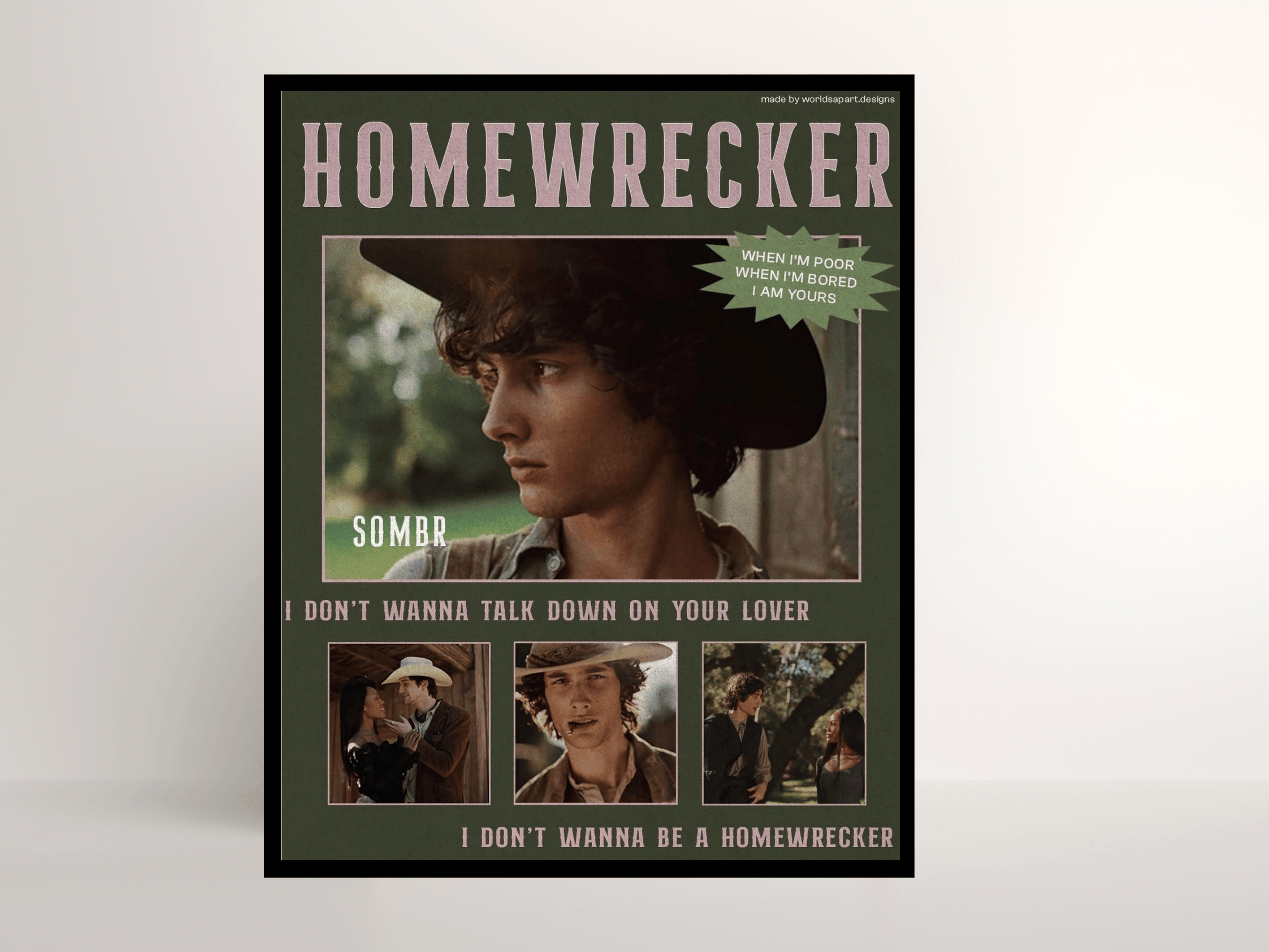 Sombr - Homewrecker Poster - Payhip