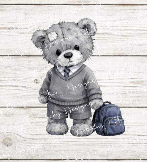 Cute teddy school design - Payhip