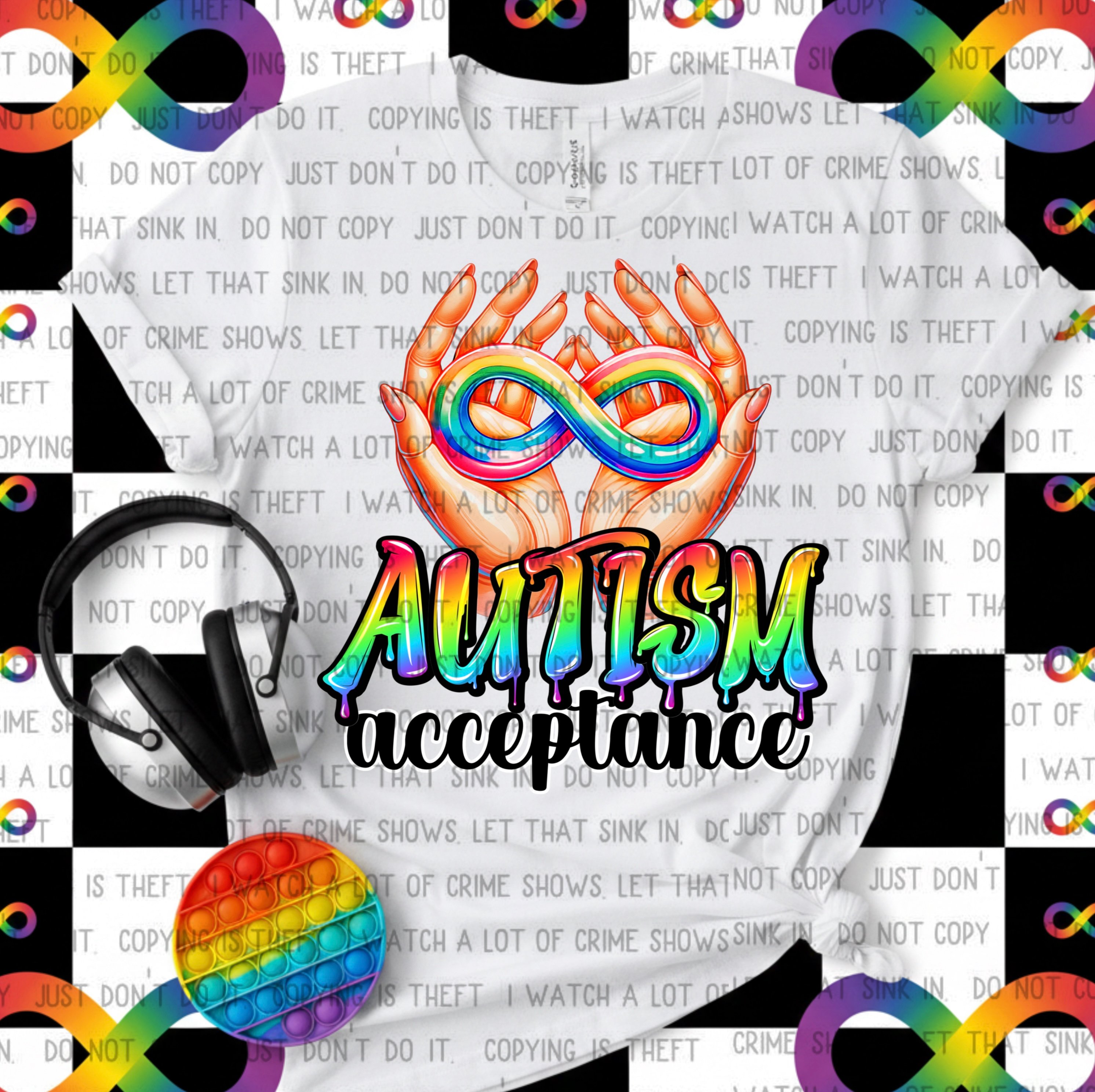 Autism acceptance - 2 skin tones - Payhip