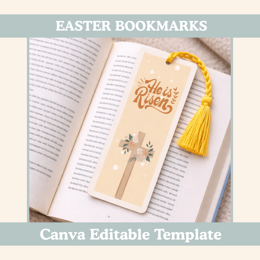 Easter Pastel Bookmark Template - Payhip