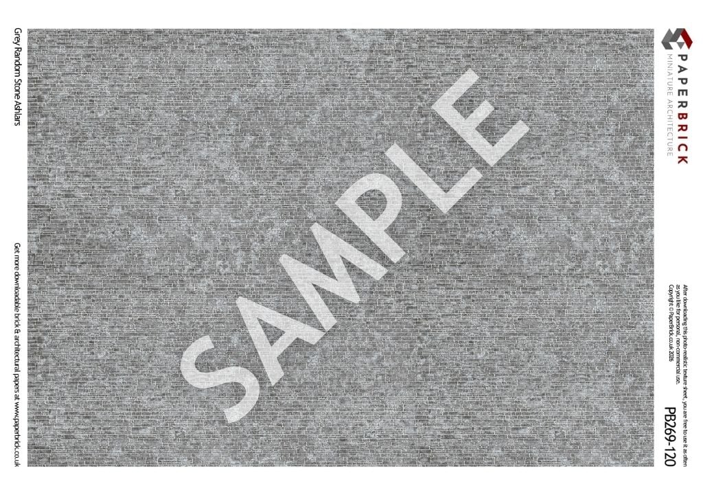 Paper Brick | Printable Brick Papers & Textures For Model Buildings