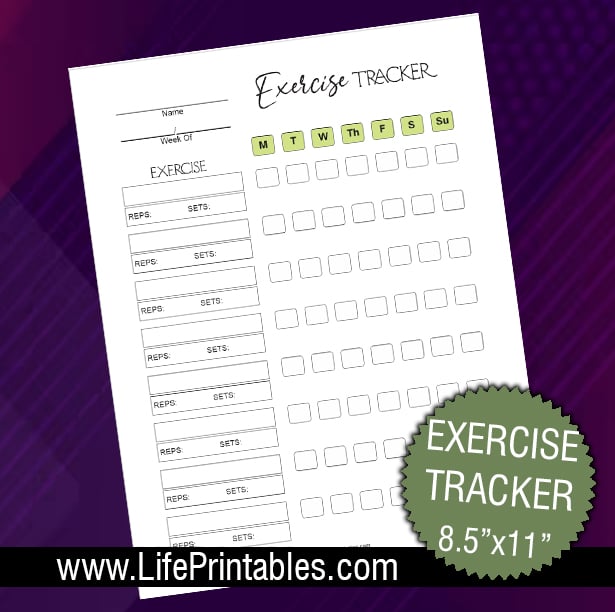 Exercise Tracker (weekly)