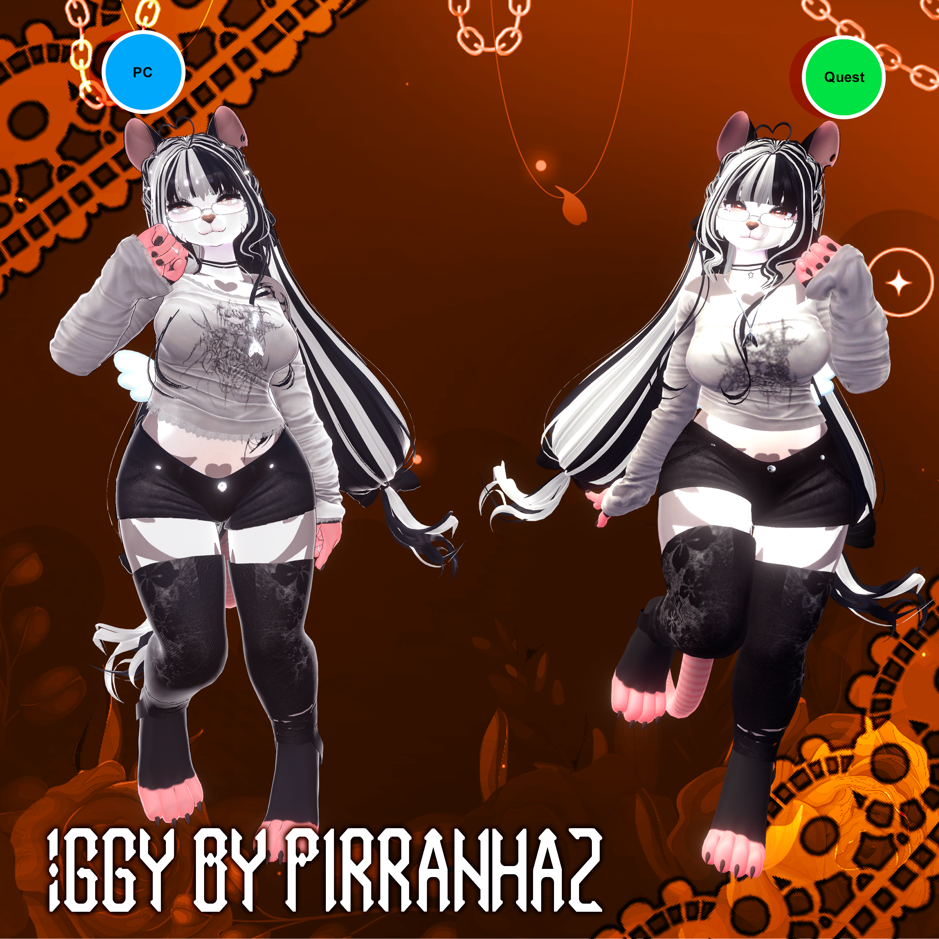 Iggy The Possum | PC Quest | VRCFT | VRChat Furry Avatar - Payhip
