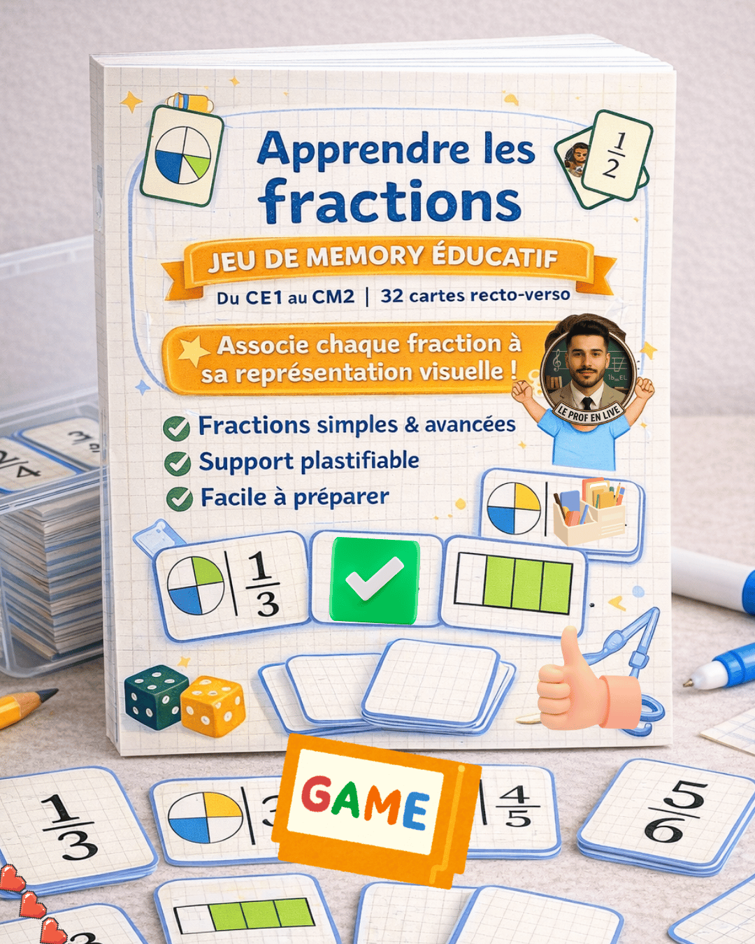 Jeu - Les fractions