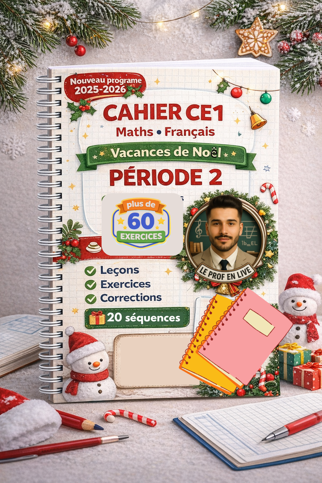 Cahier CE1 - Période 4 (Mars-Avril-Mai) Maths - Français (Leçons ...