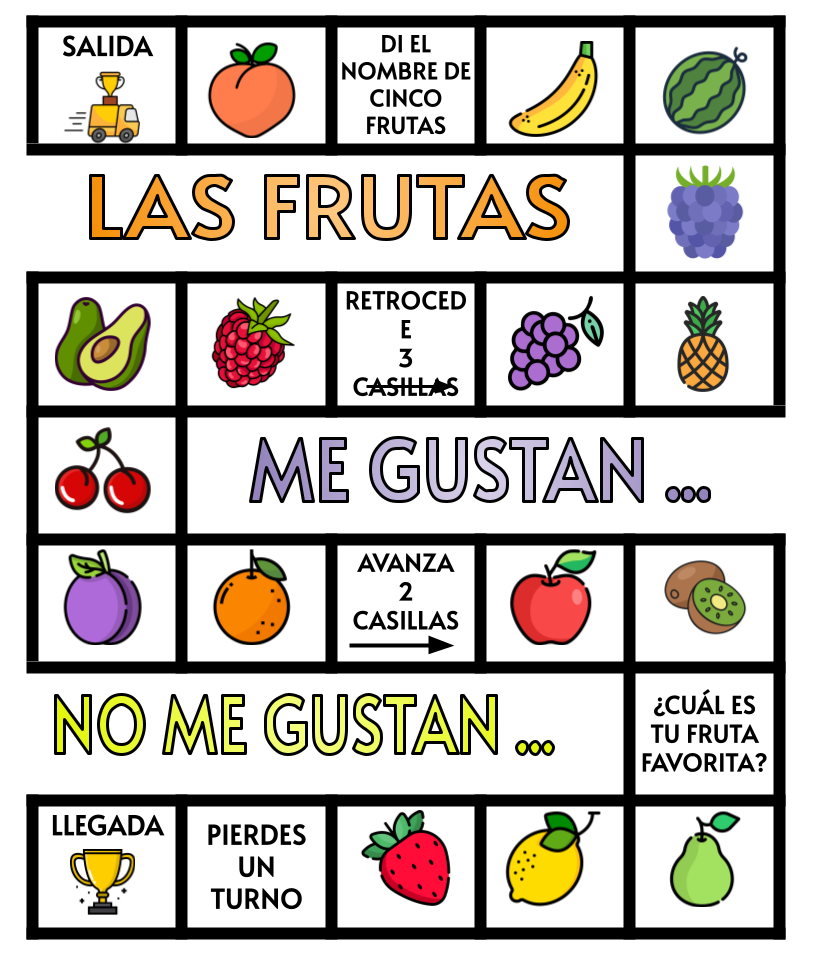 Las Frutas(Fruits) - Juego de Mesa(Board Game) - Payhip