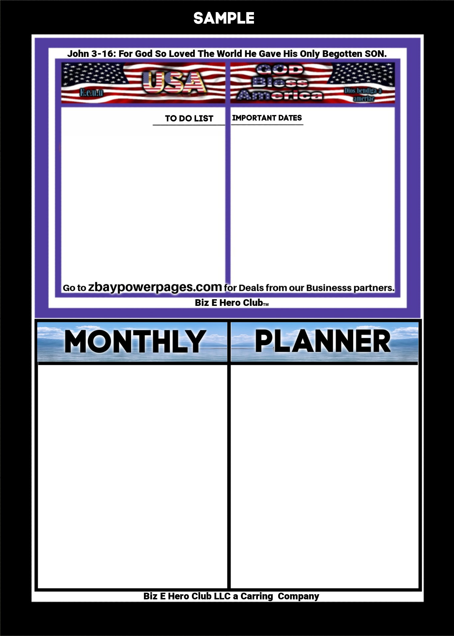 Monthly Planner - Payhip